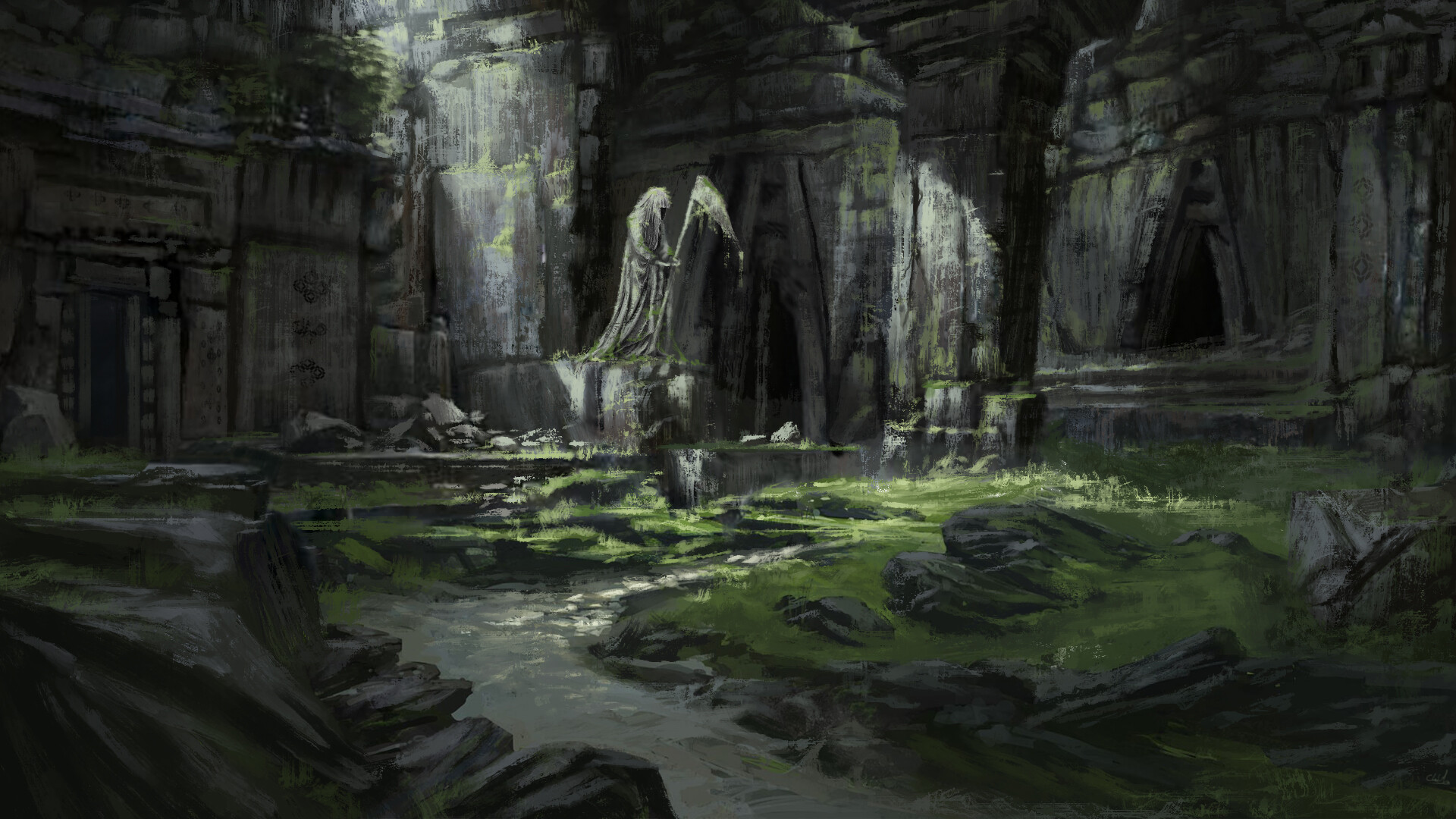 ArtStation - The Witch Forest Temple