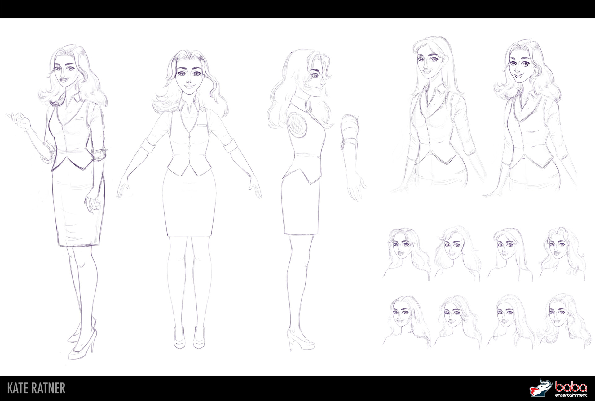 Kate Ratner - Character Design