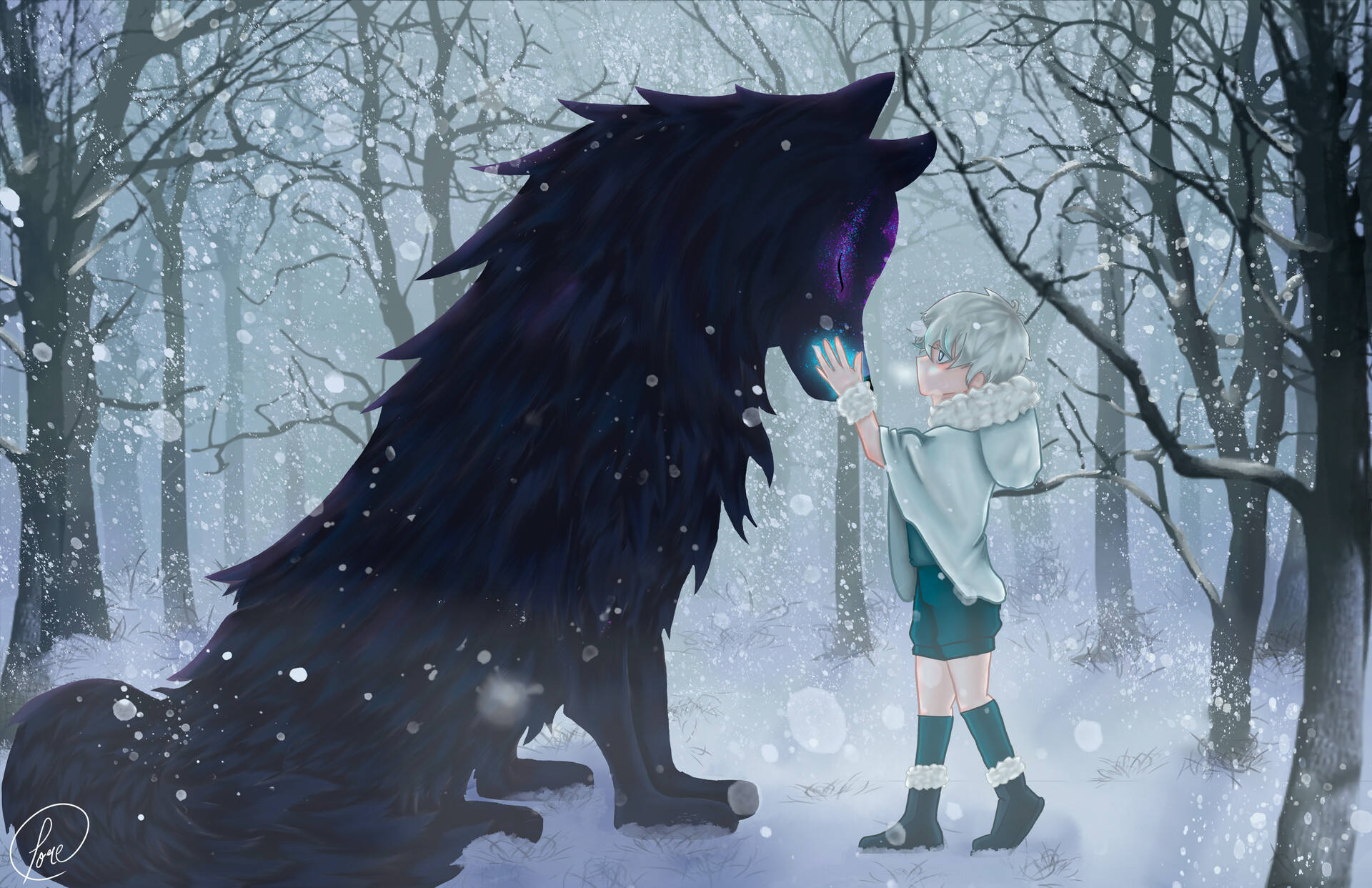 ArtStation - OC Wither & Newt - Splash Art