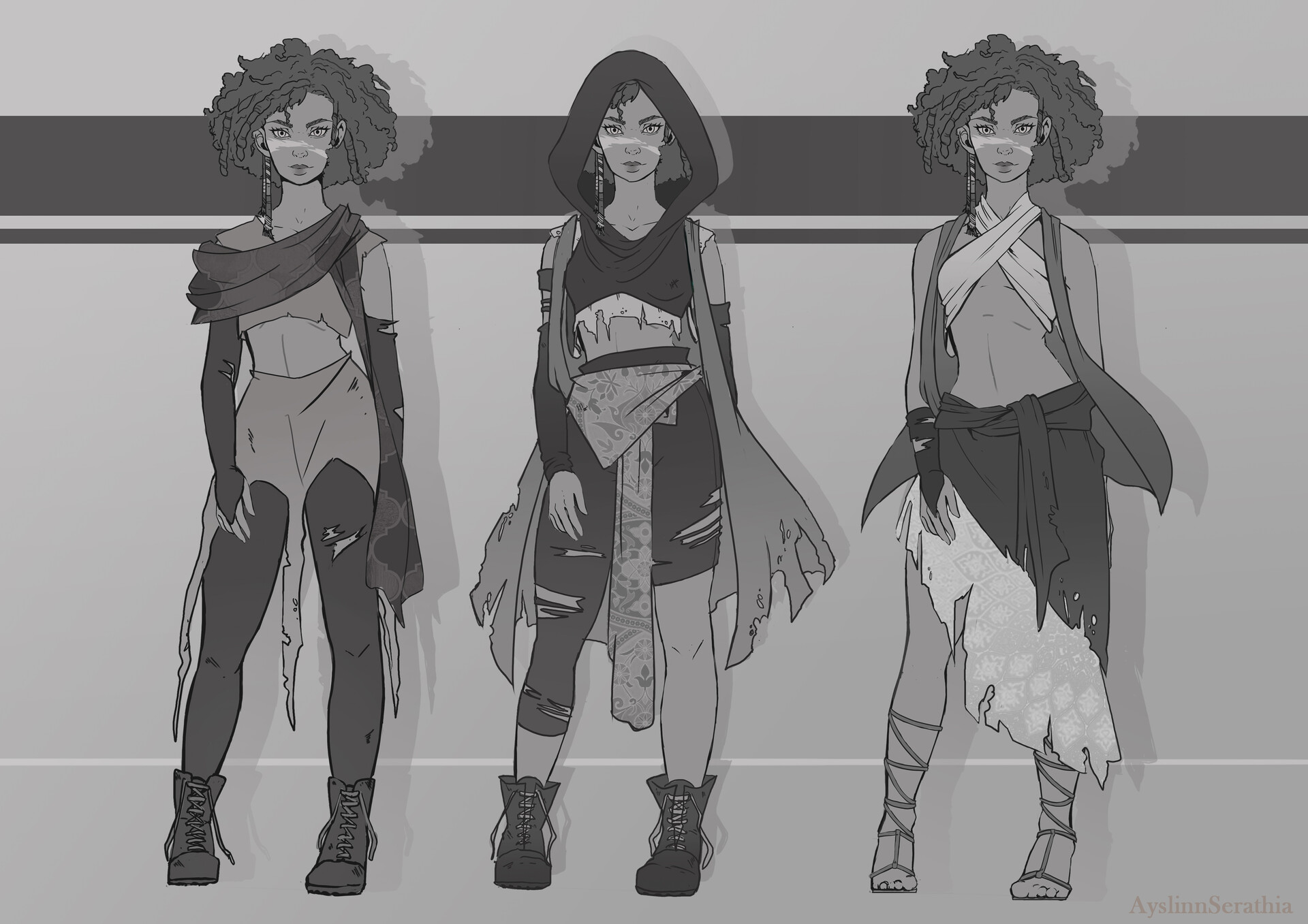 ArtStation - 2D character concept art