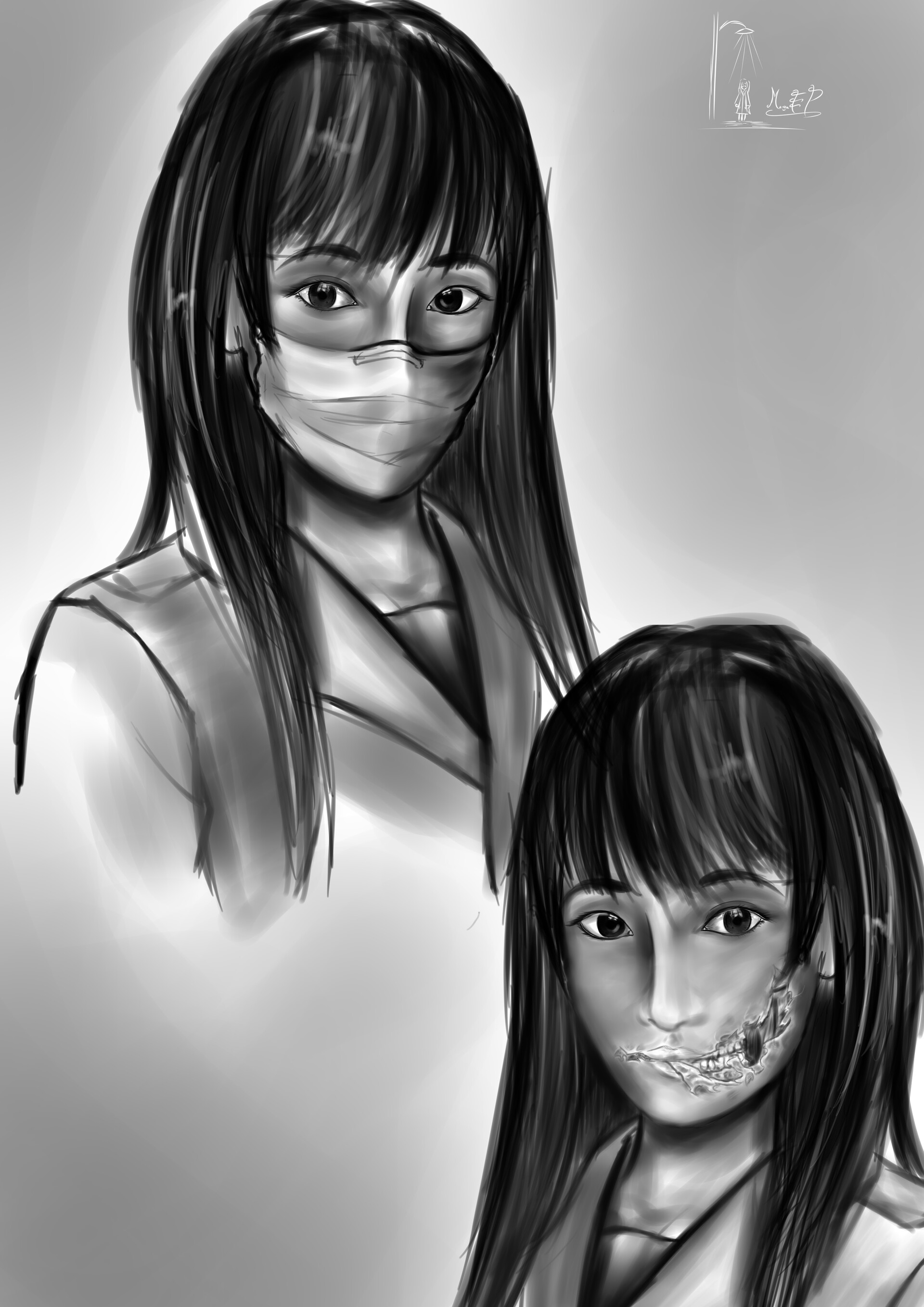 Artstation Kuchisake Onna