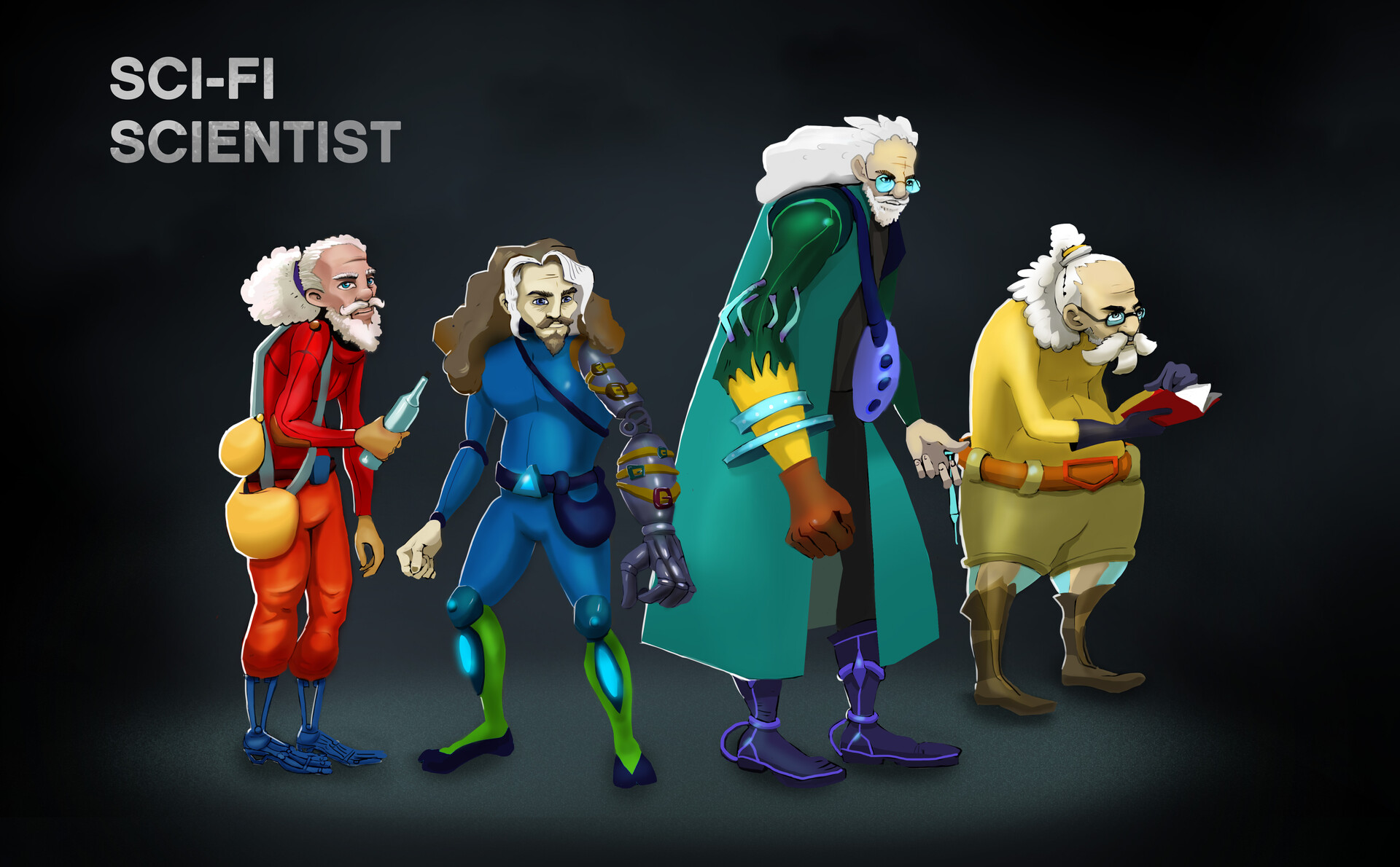 ArtStation - sci-fi scientist