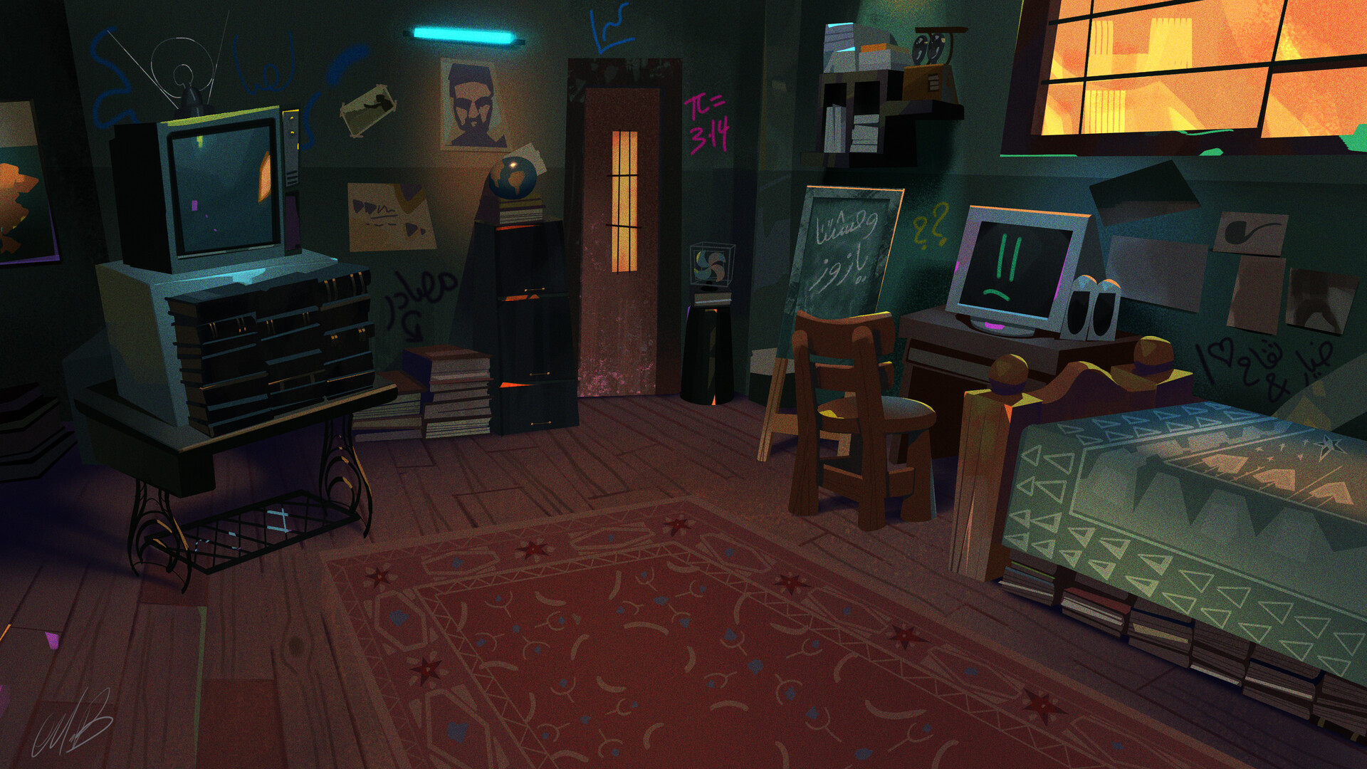 ArtStation - ~ Photo study of "el Da7e7" room