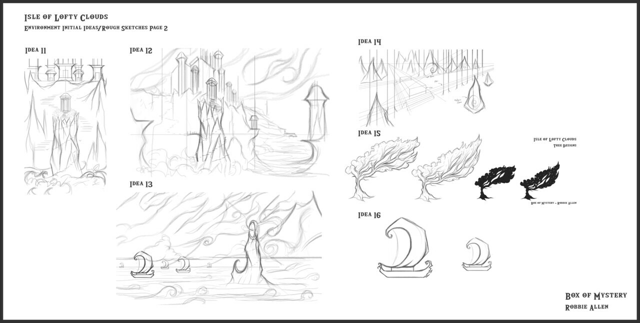 Robbie Allen - Isle of Lofty Clouds - Environment Design