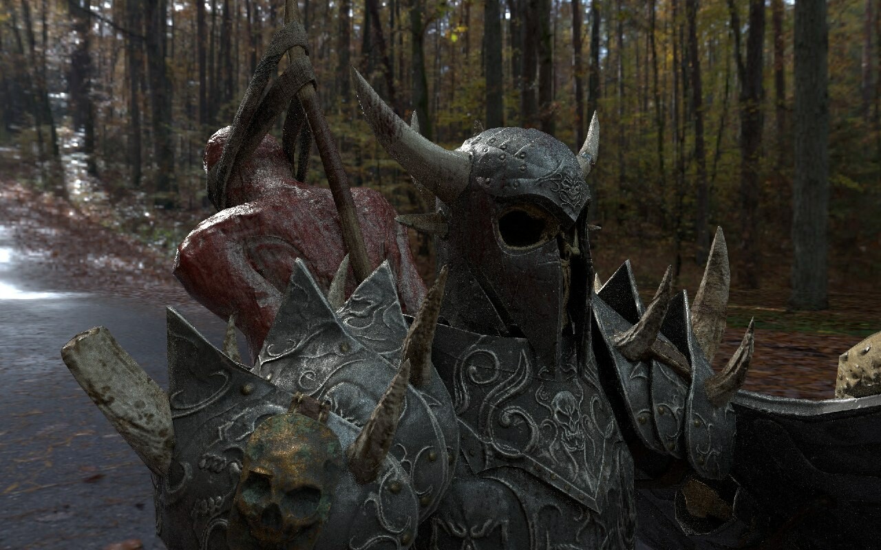 ArtStation - Skeleton Heavy Warrior Low Poly model