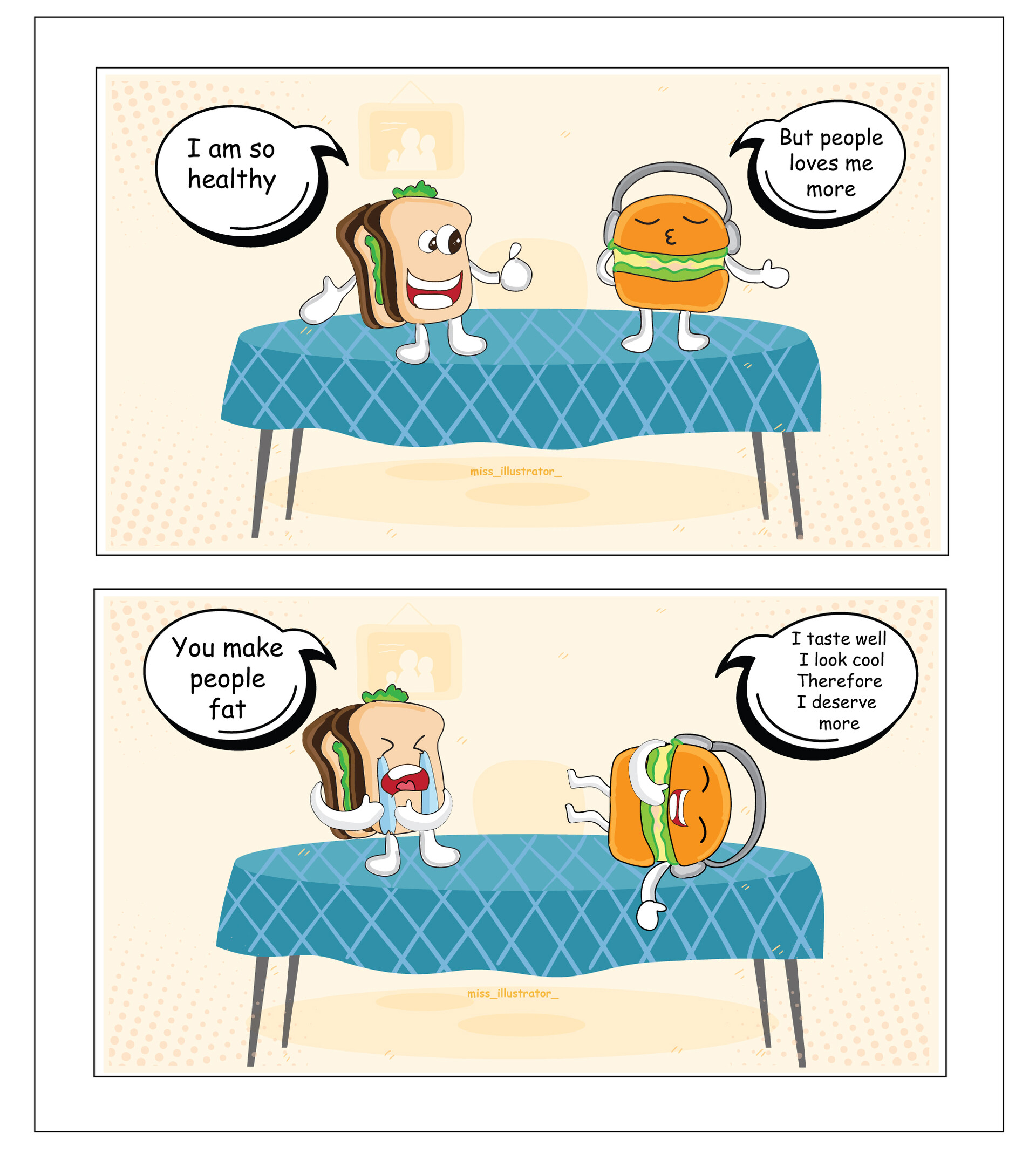 ArtStation - Bread and burger comics