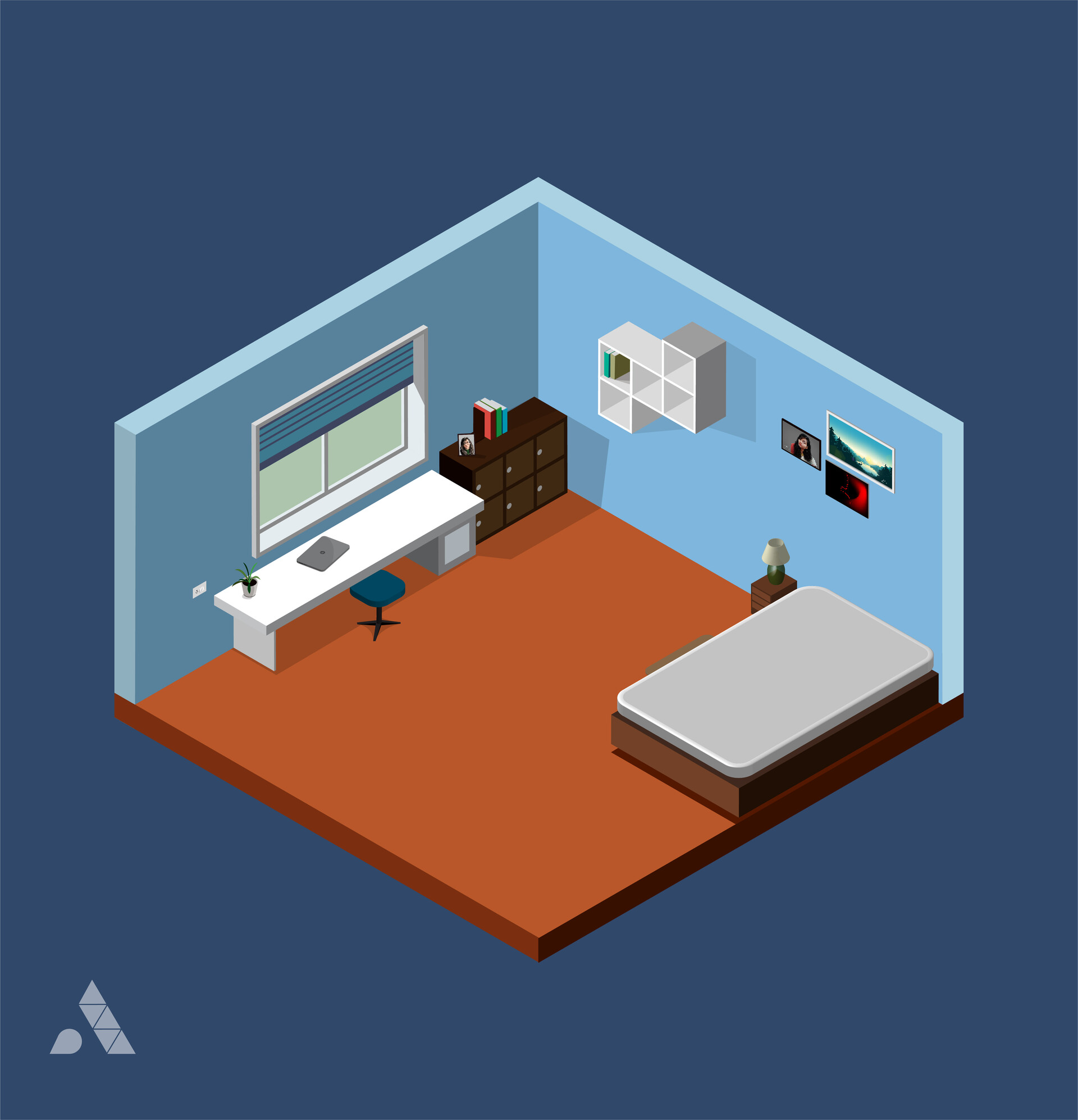 ArtStation - Isometric Room