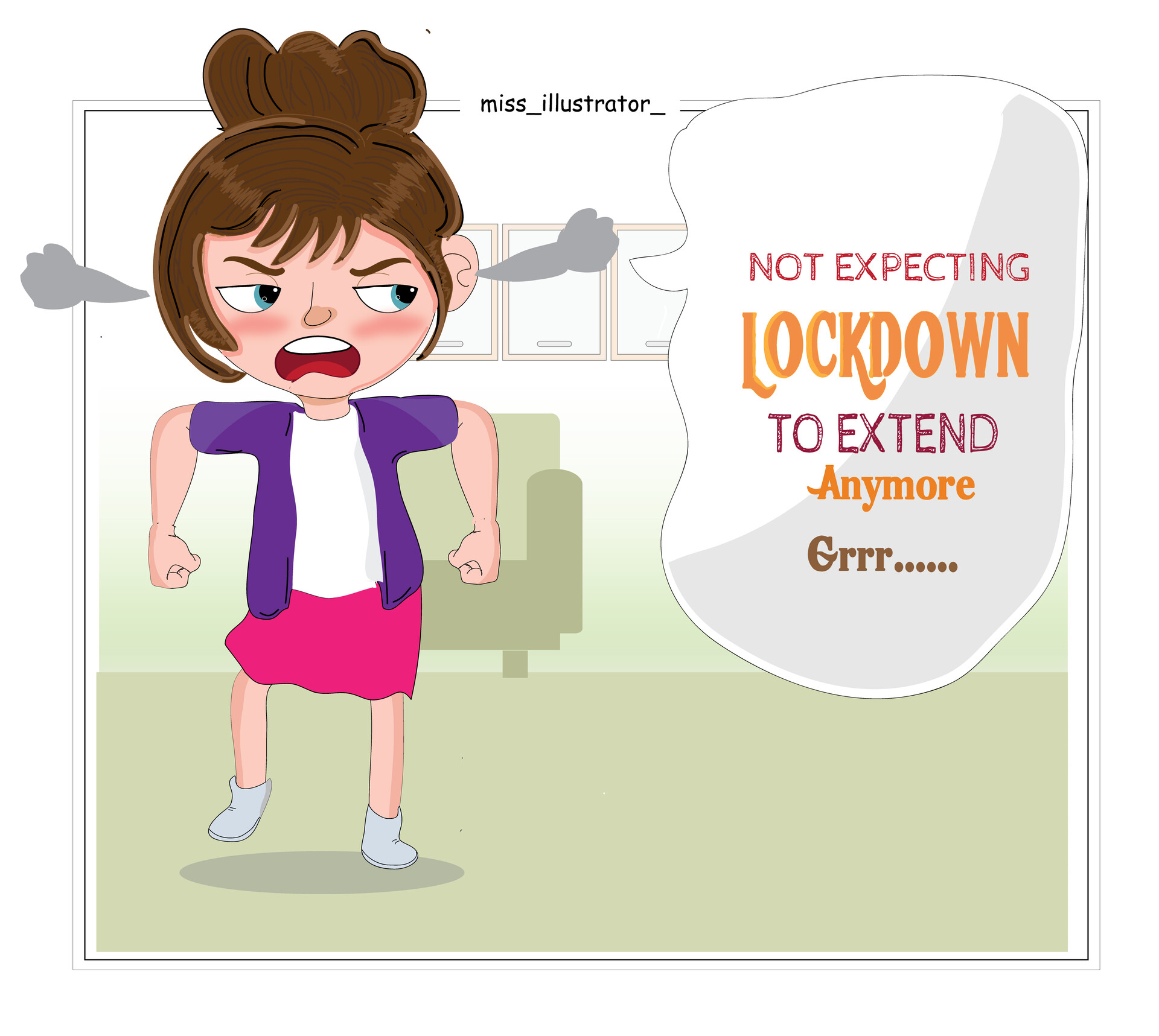 ArtStation - Lockdown cartoon art