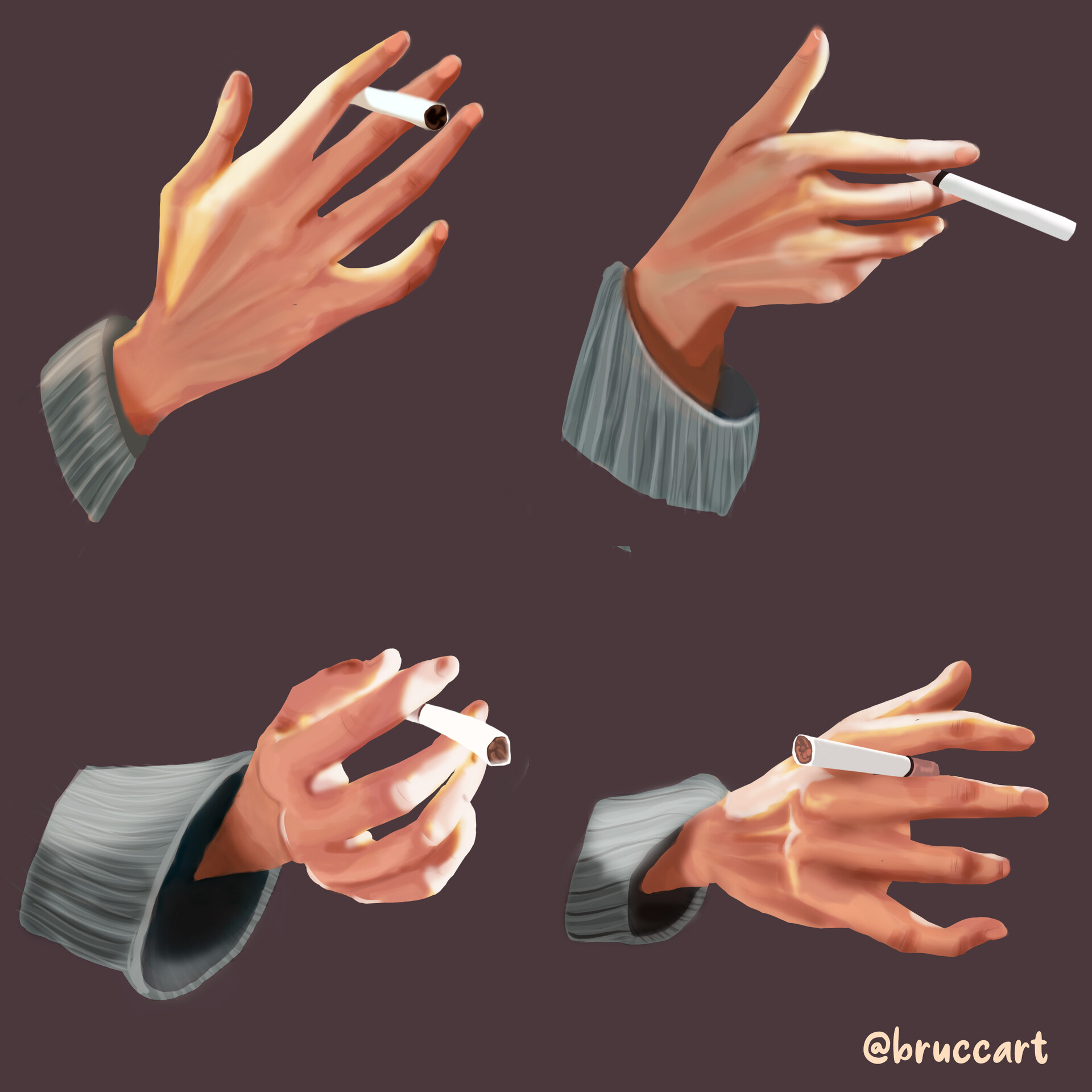 lighting a cigarette reference