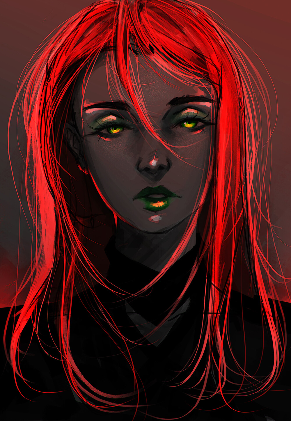 ArtStation - Red hair