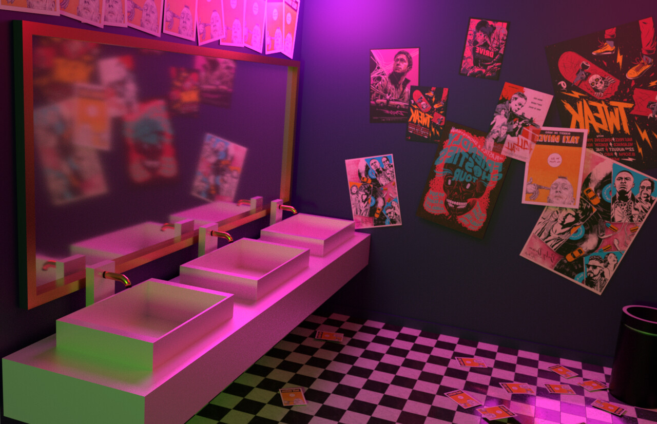 ArtStation - Club Restroom
