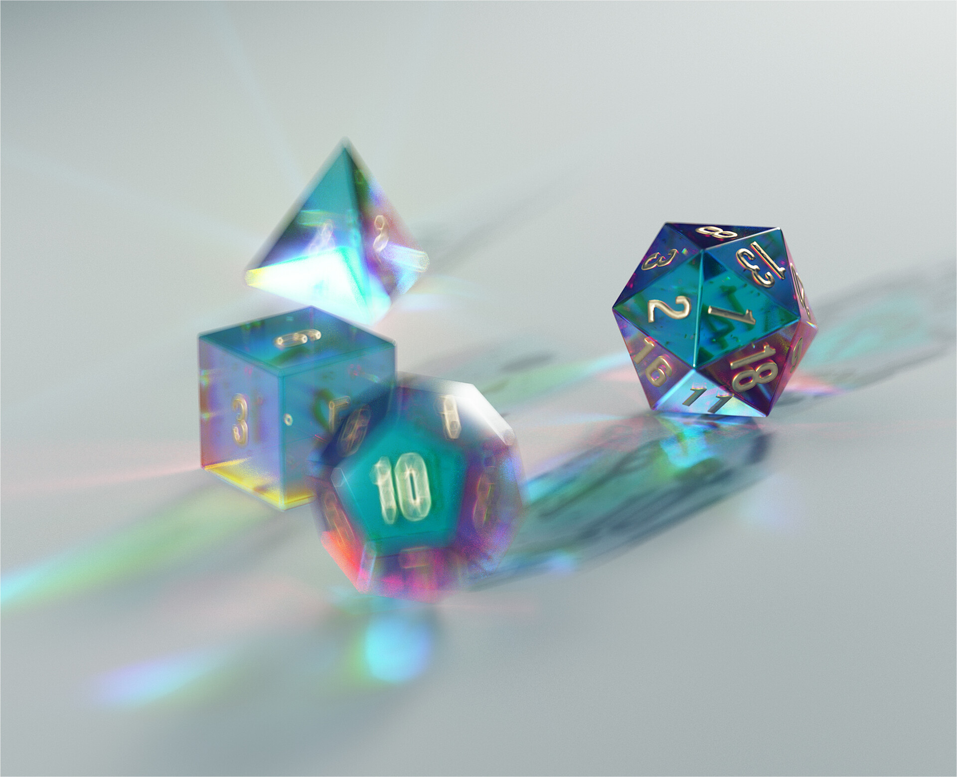 ArtStation - Polyhedral Dice