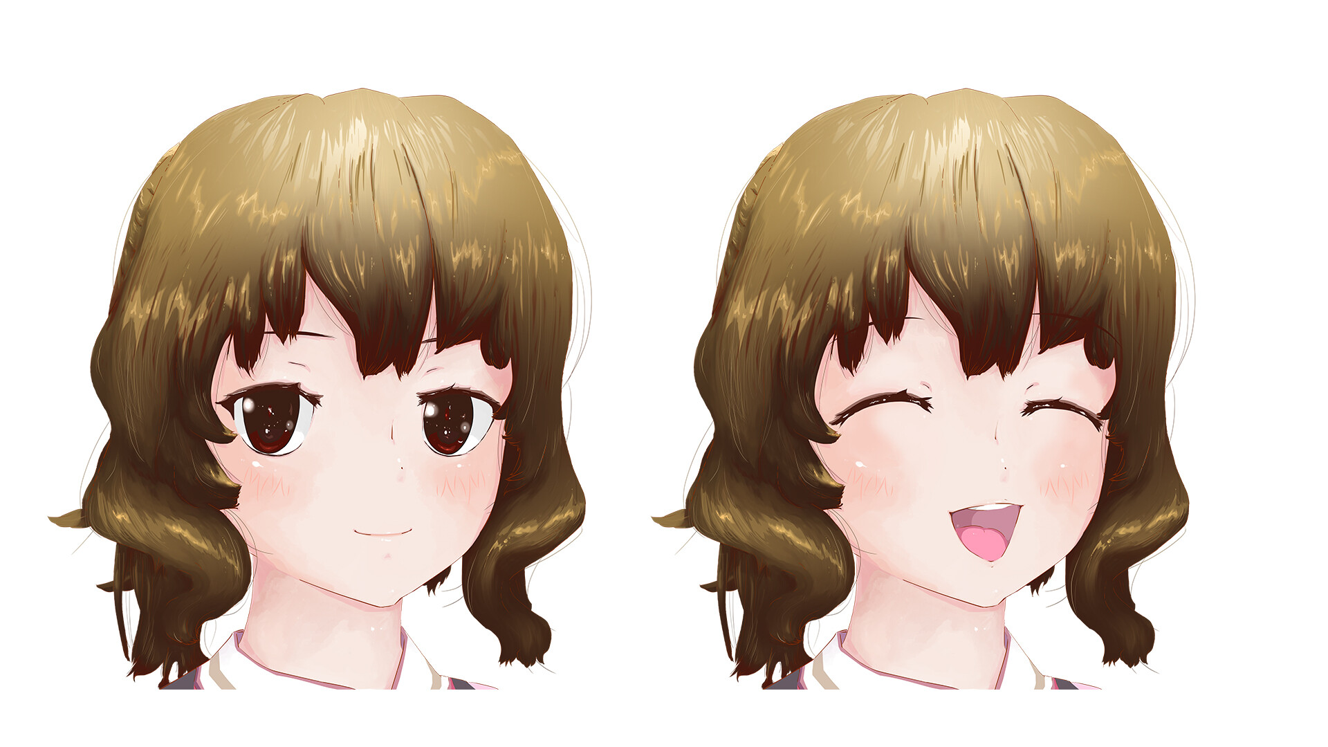 ArtStation - Generic Anime Girl Headshots - Commission Piece