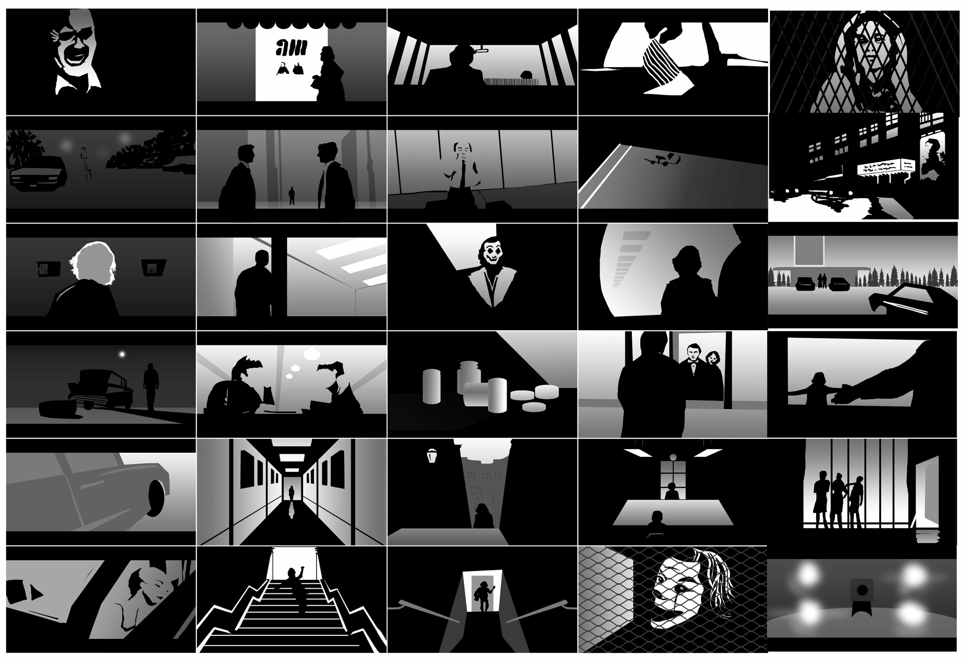 ArtStation - Composition: Movie stills (Joker, Night Crawler etc..)