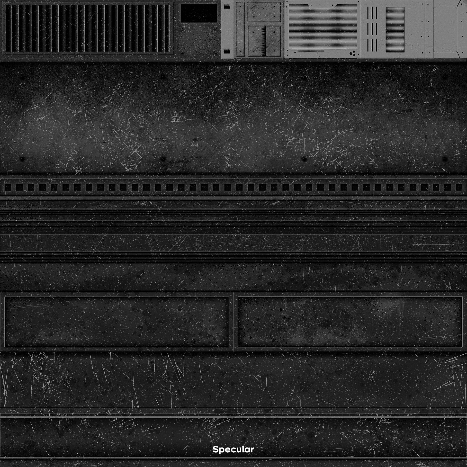 Ellis Ricketts - Painted Metal Texture (Trim Sheet)