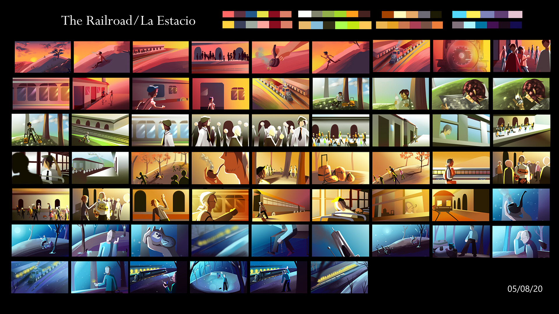 ArtStation - The Railroad: Color Script