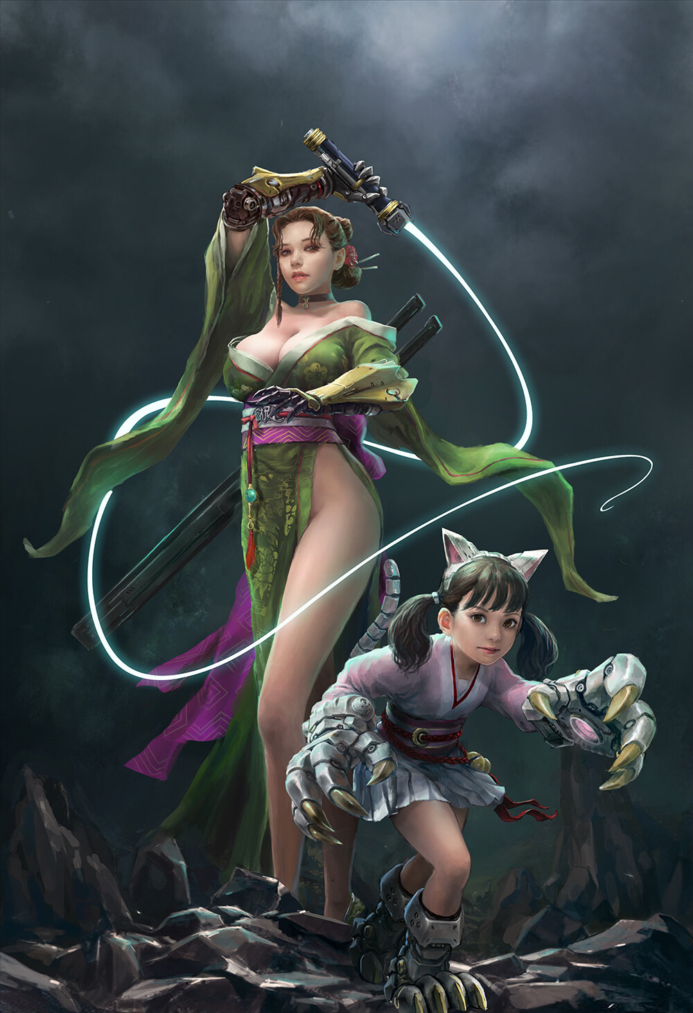 ArtStation - 扈三娘-Miss Third , 王英 - Stumpy Tiger