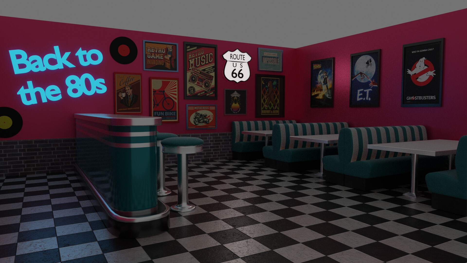 Nerea Rodriguez Arce - 80s themed restaurant