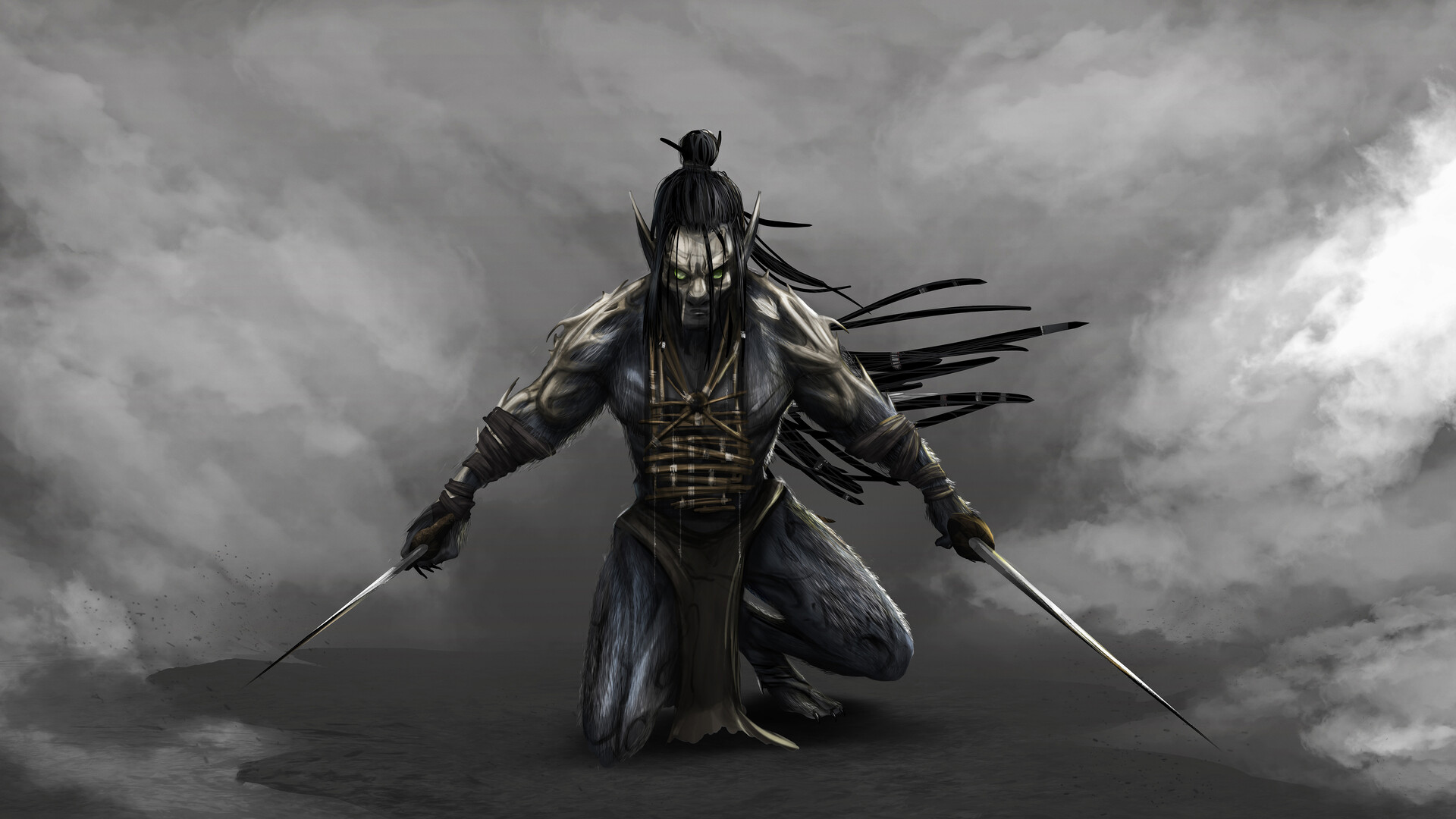 ArtStation - Feline Dark Elf