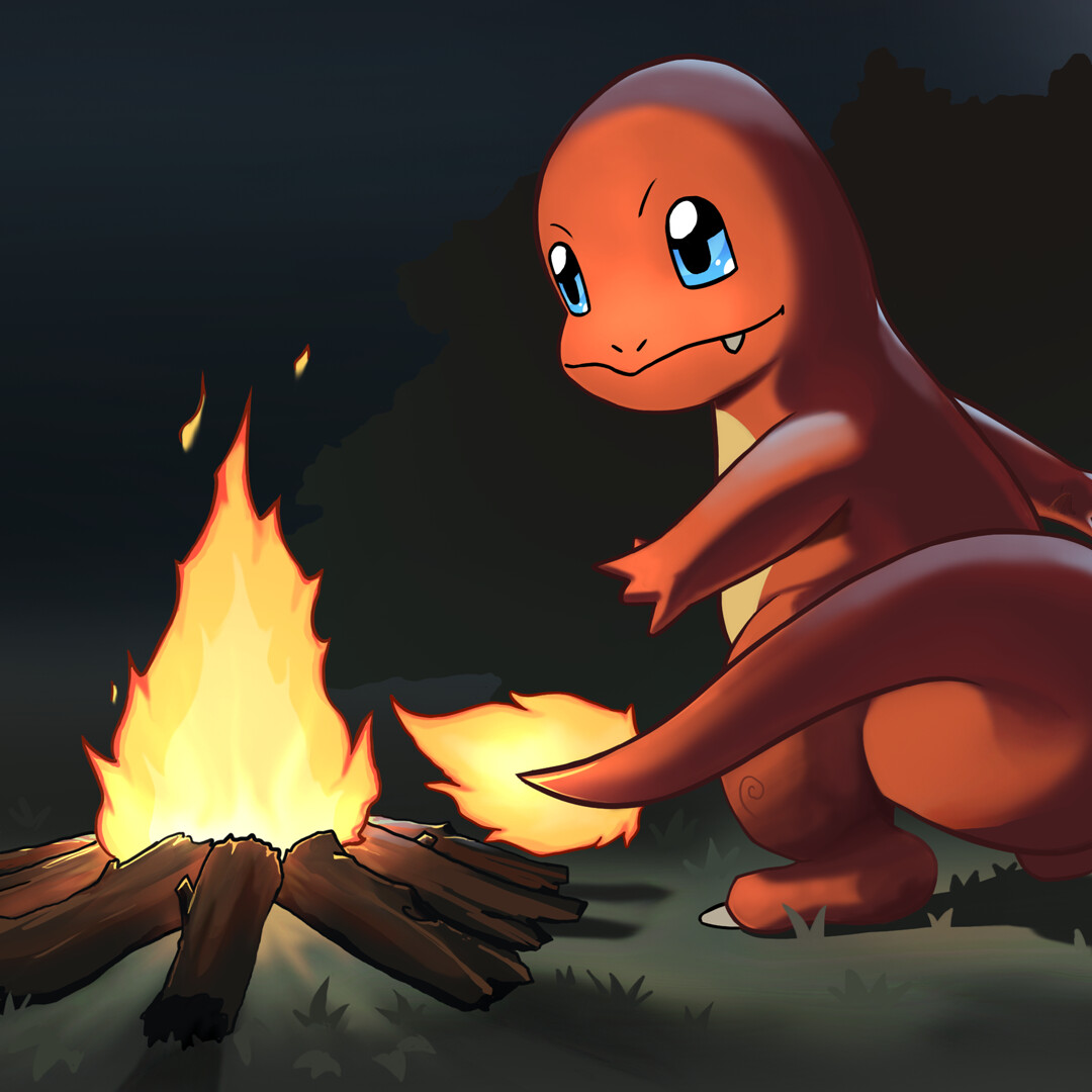 how to draw fire charmander