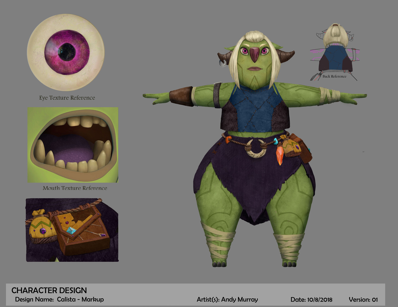 Andy Murray - Character Vis Dev for Tales of Arcadia: Wizards