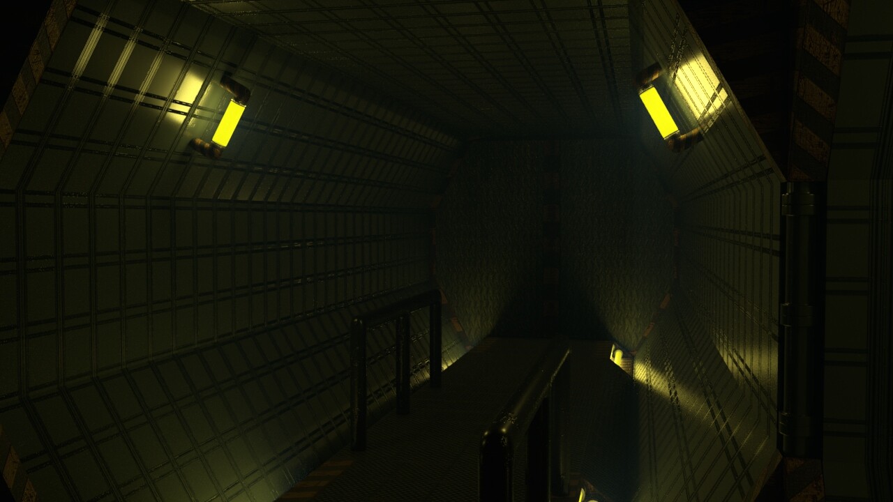 ArtStation - Sci-fi Walkway