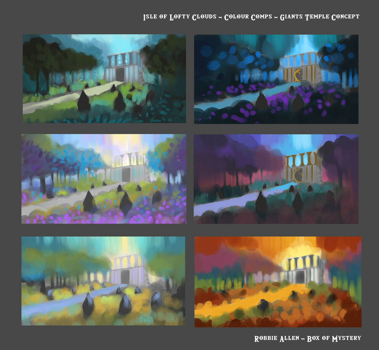 Robbie Allen - Giants Temple - Environment Painting