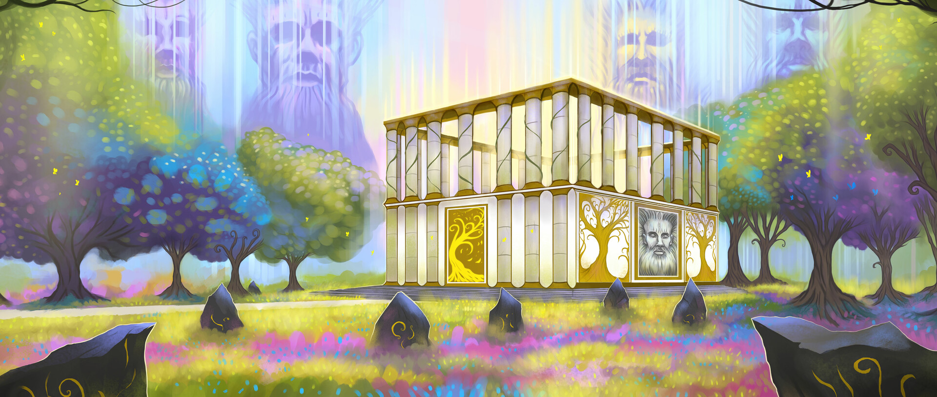 Robbie Allen - Giants Temple - Environment Painting