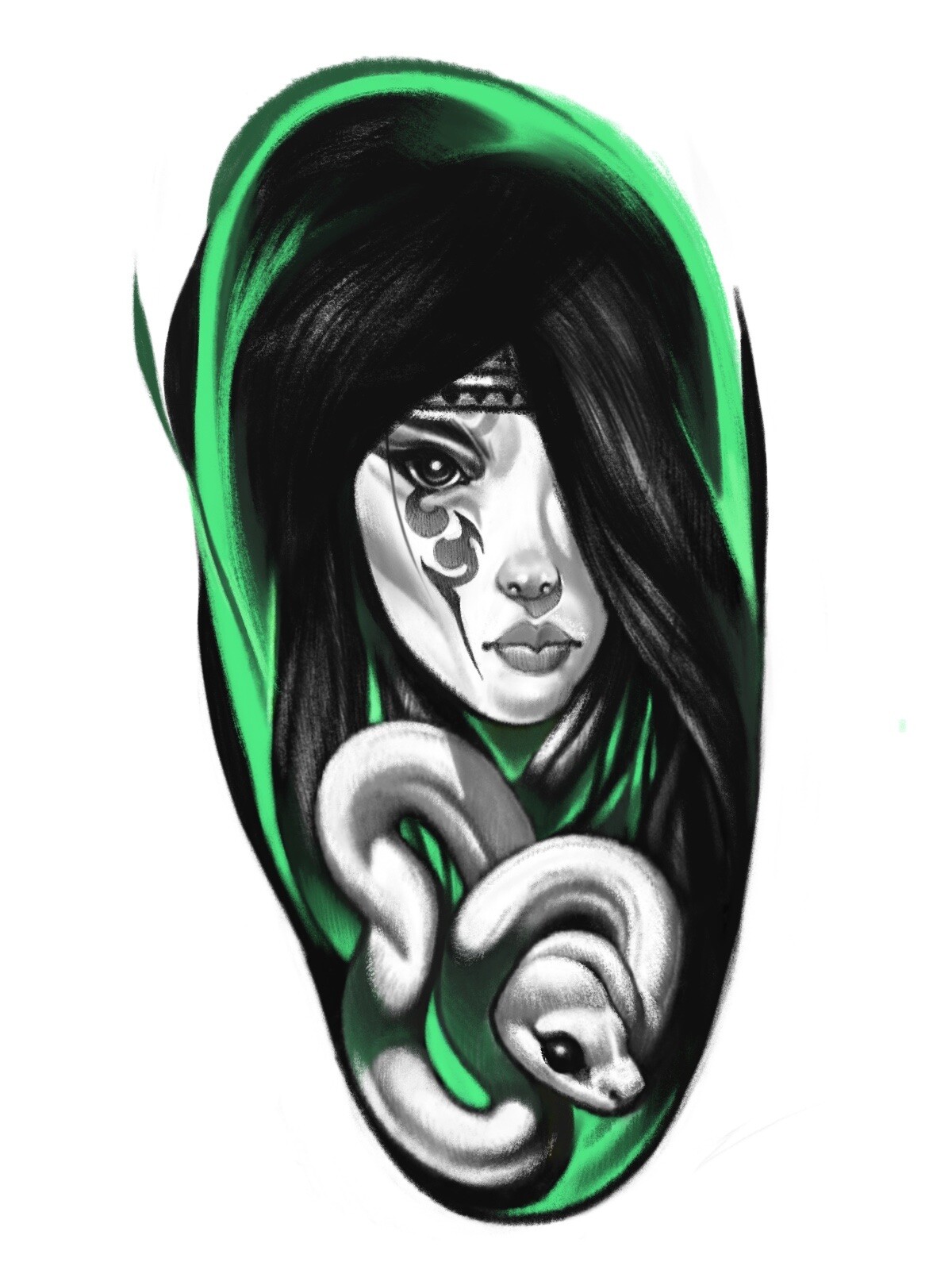 ArtStation - Green Witch Snake