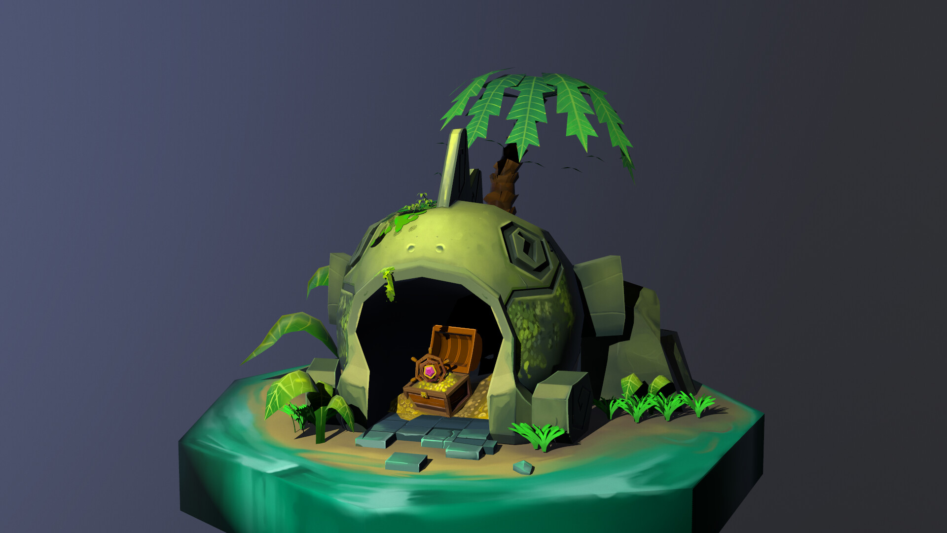 ArtStation - 3D) Cave