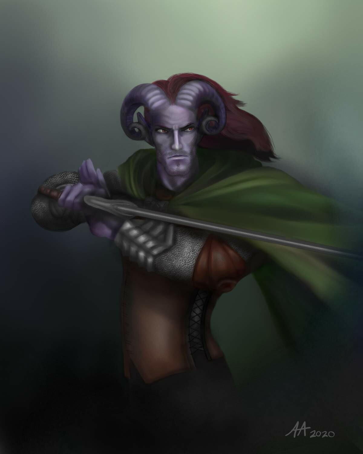 ArtStation - Character Portrait: Morgan Darkstar