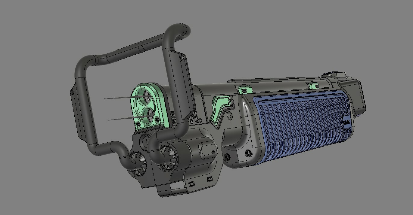 Maksym Skrypka - sci-fi medical injector - game ready