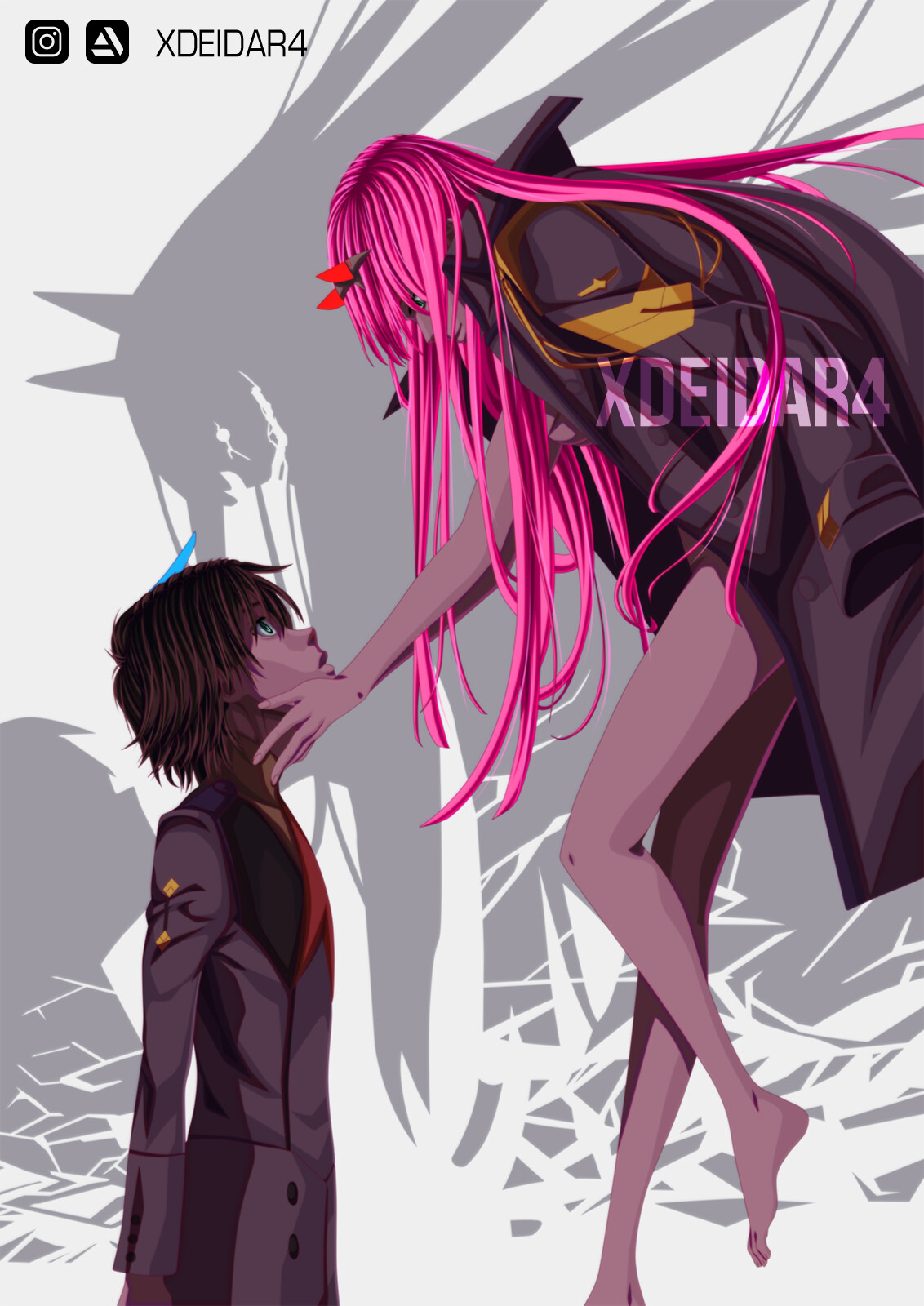 ArtStation - Zero Two and Hiro