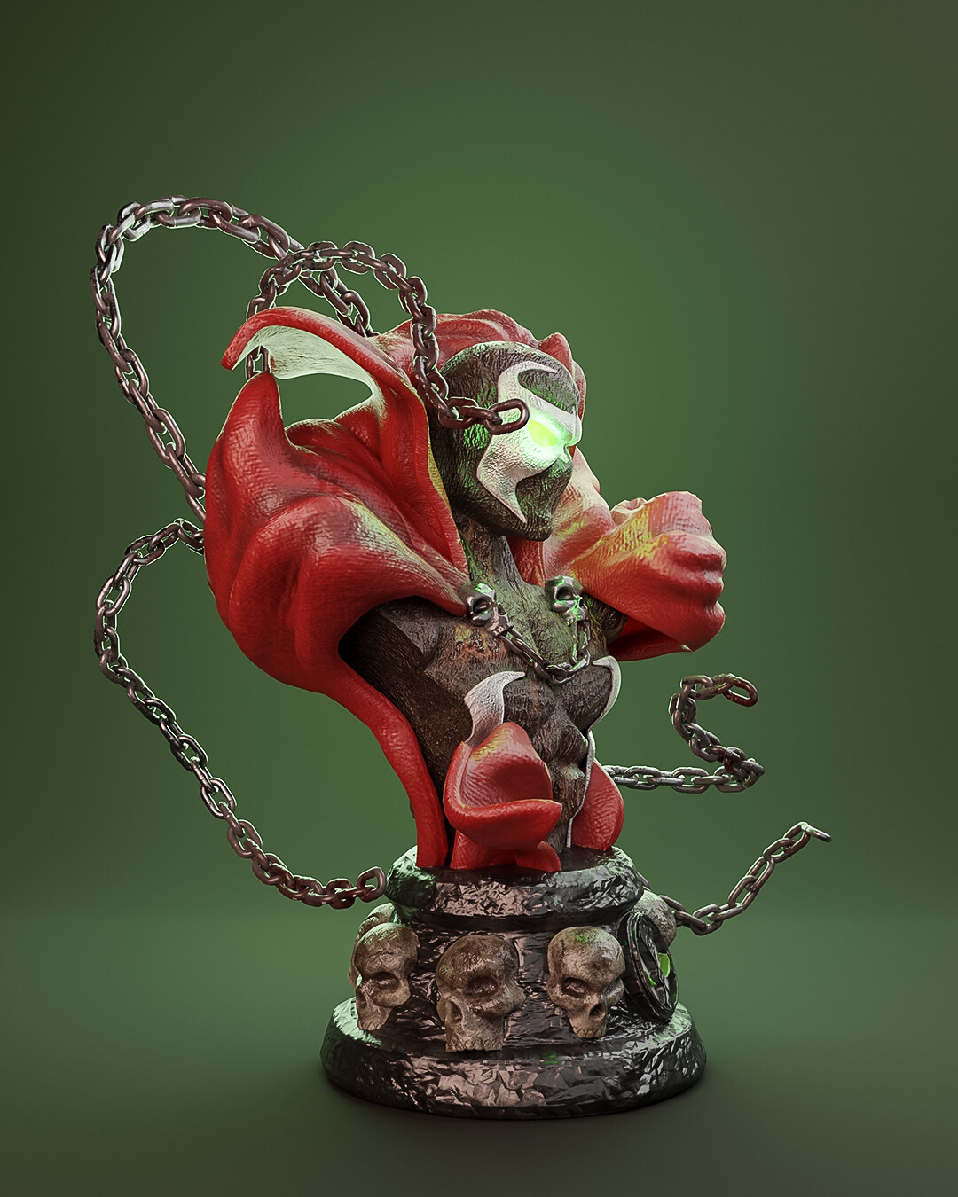Ian Robinson - Spawn Bust (3D Print / Fan Art)