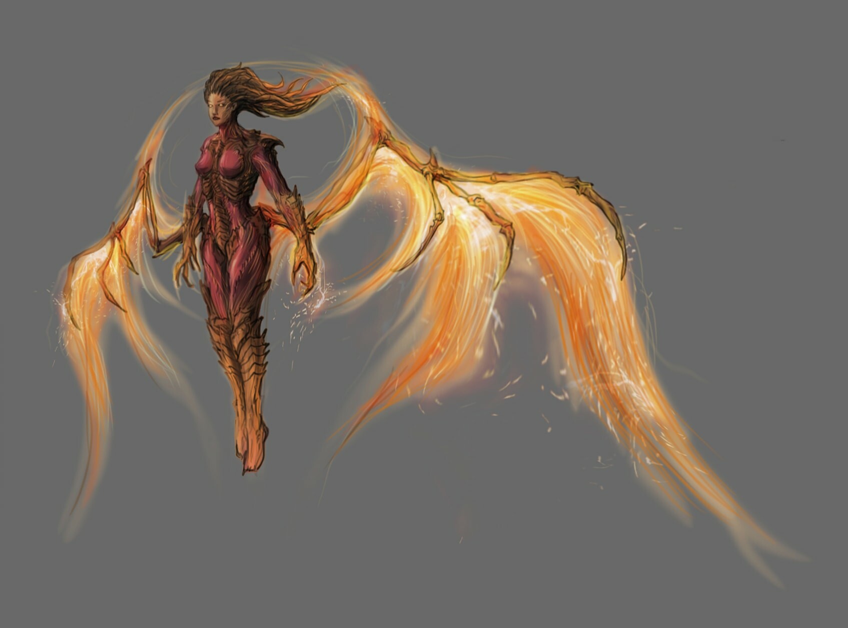 ArtStation - Xel'naga Kerrigan redesign.