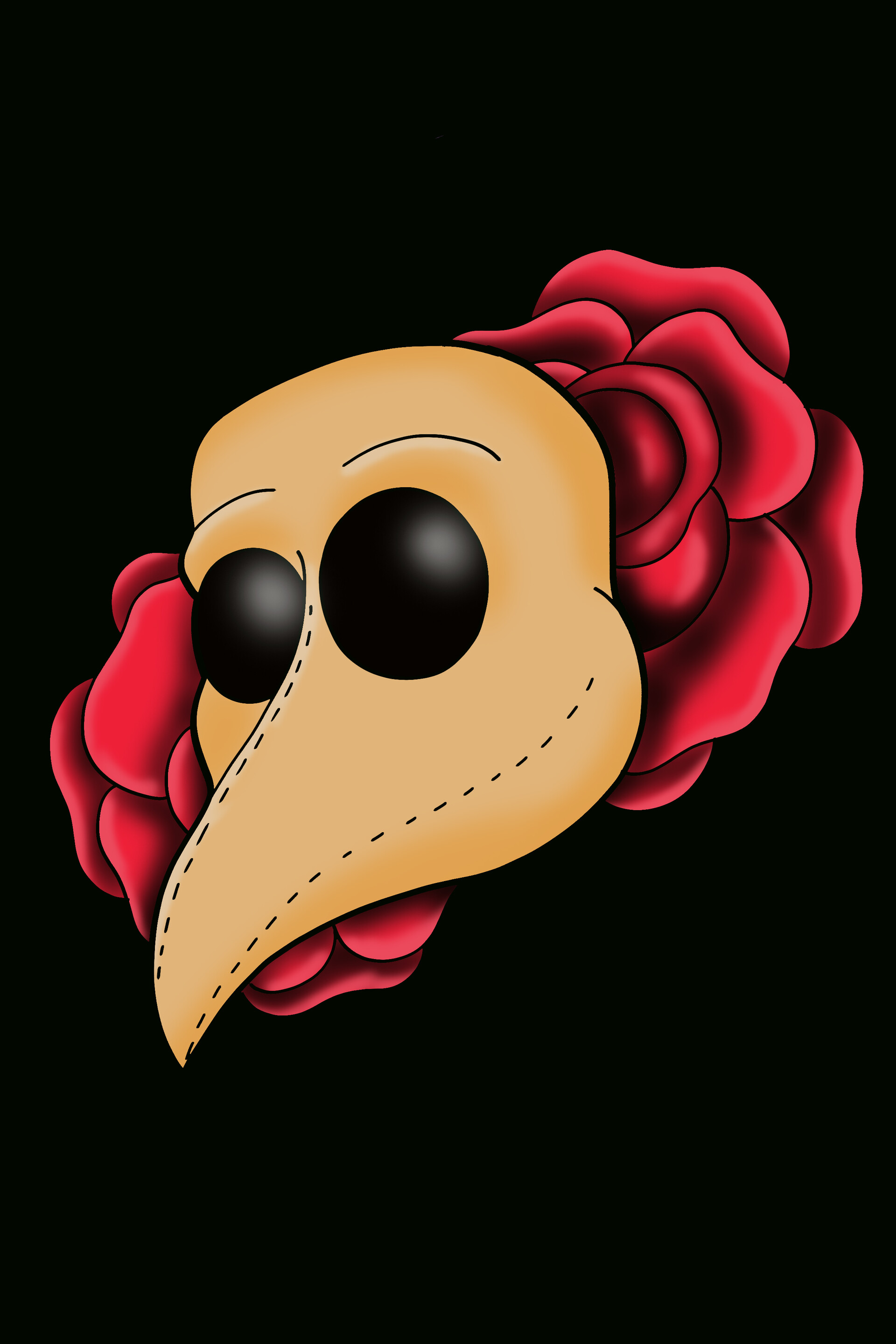 ArtStation - Plague Doctor Tattoo Flash Concept