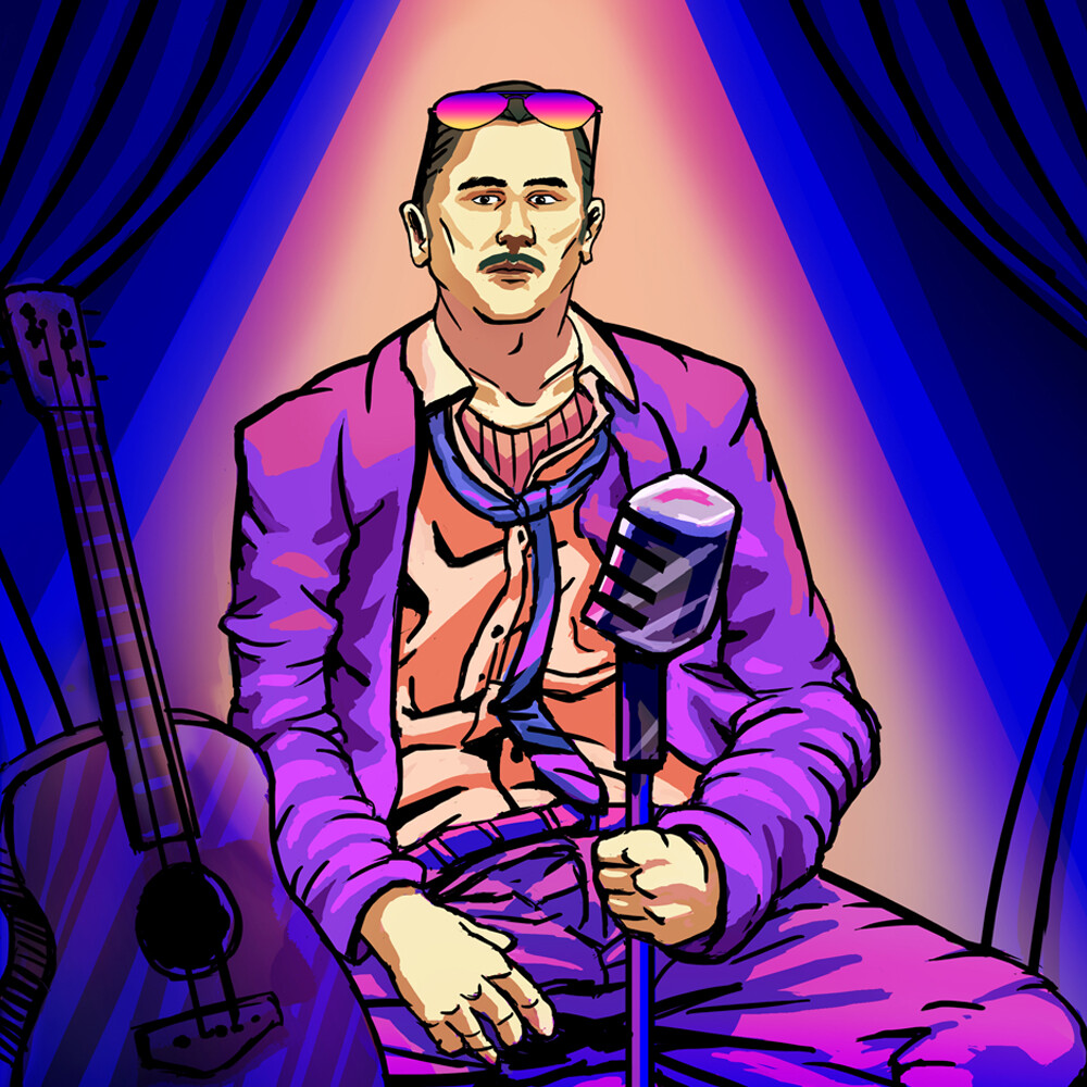 Heriberto Martinez Jr - Isaac Indigo Synthwave Illustrated Branding ...