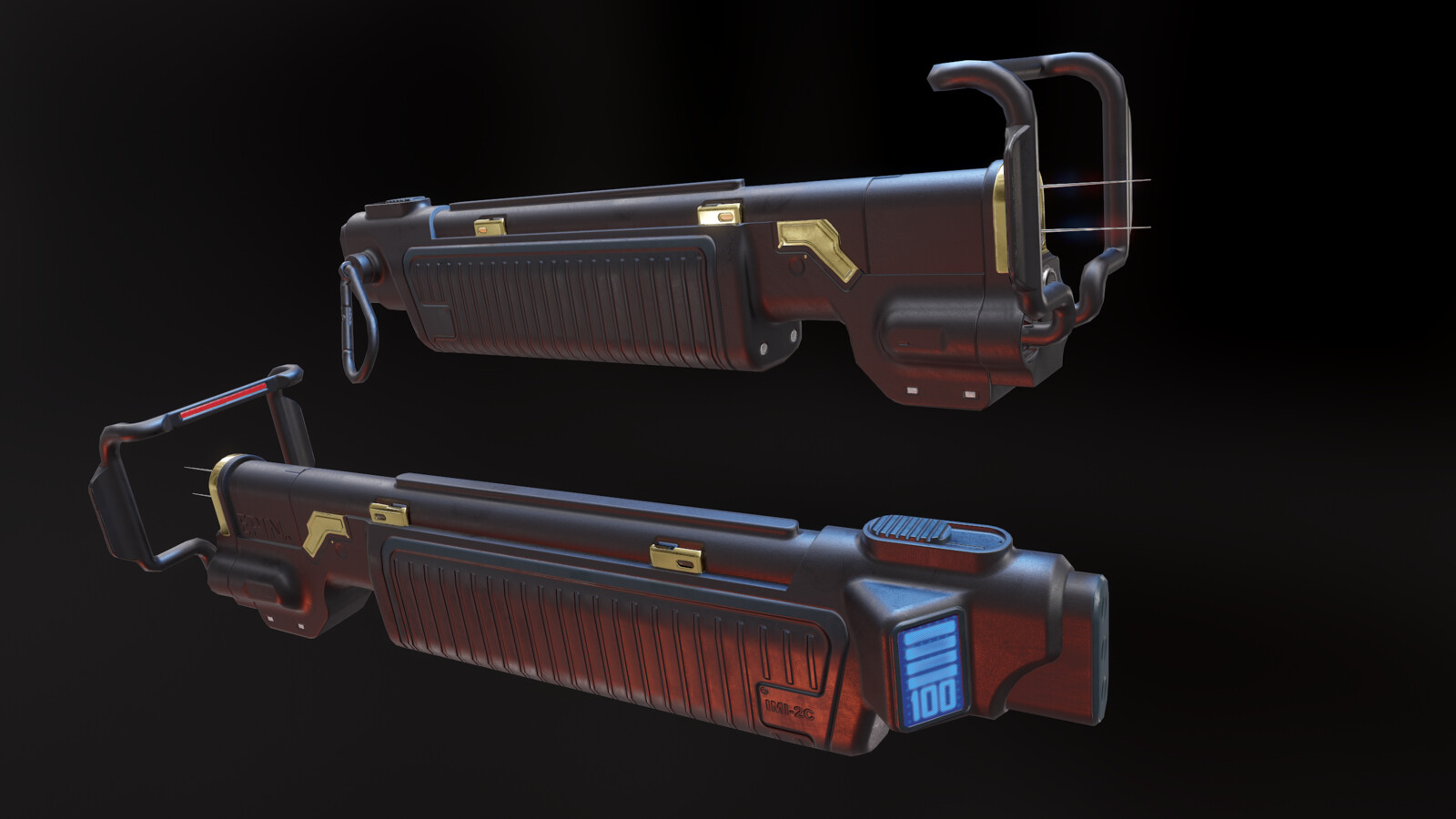 Maksym Skrypka - sci-fi medical injector - game ready