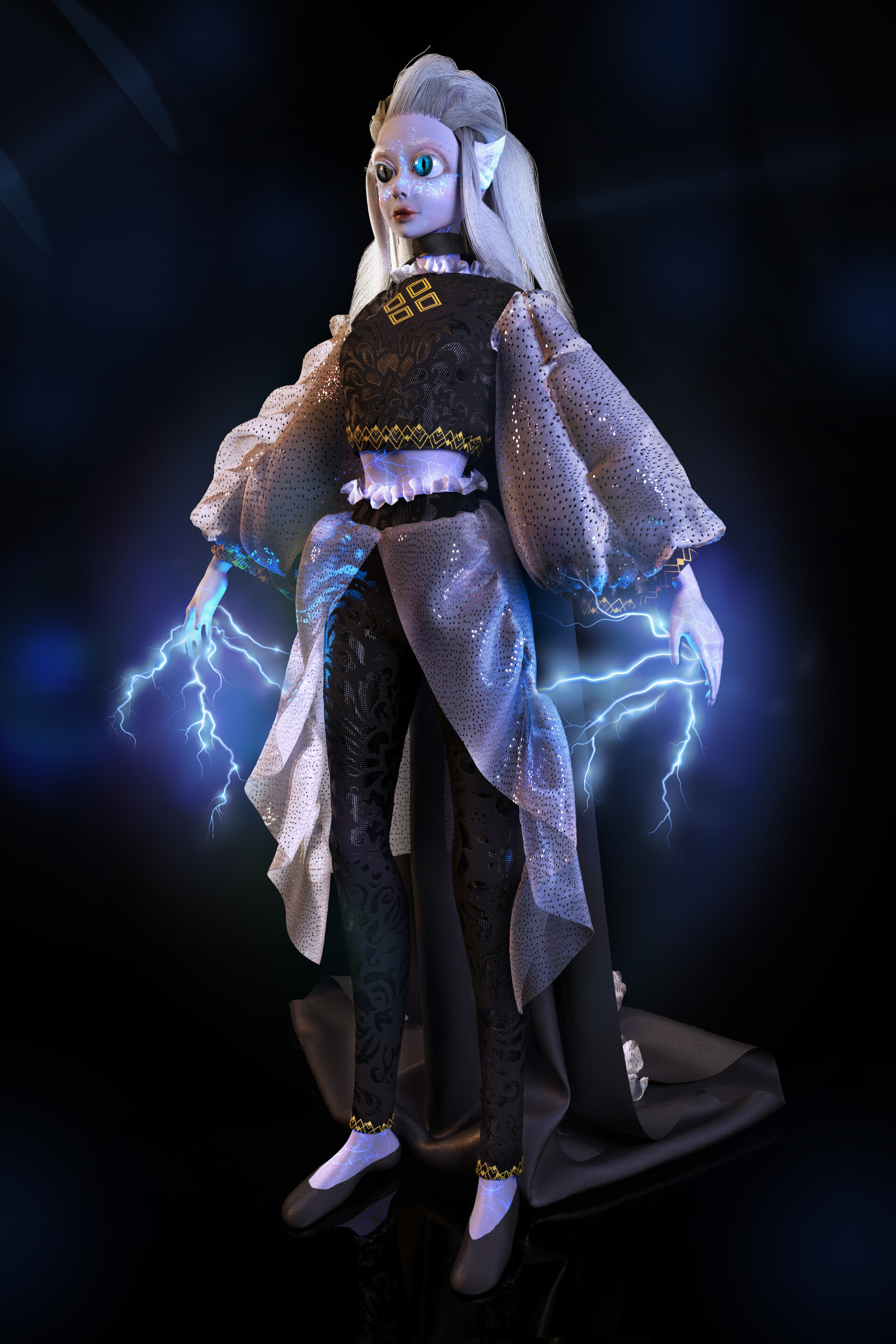 ArtStation - Thunderstorm girl