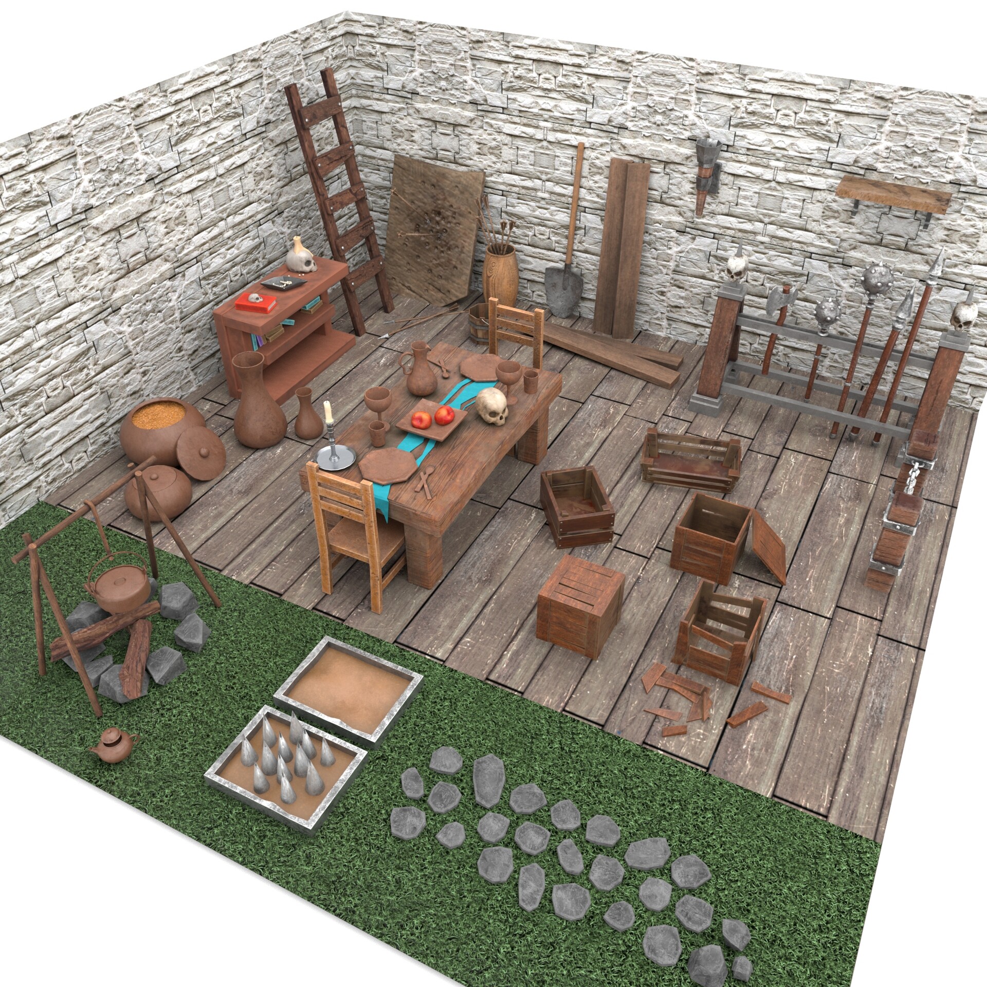 ArtStation - Various Environment Props for Unity Assetstore