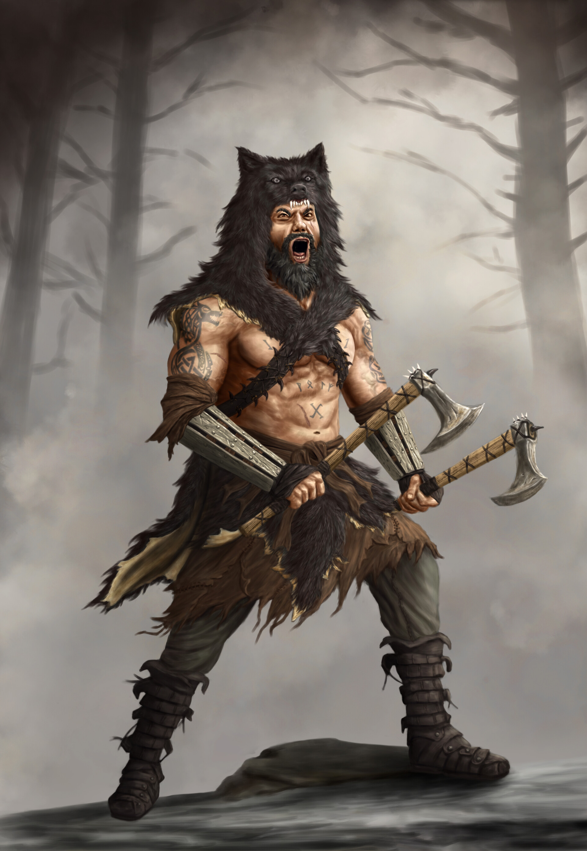 ArtStation - Barbarian Berserker