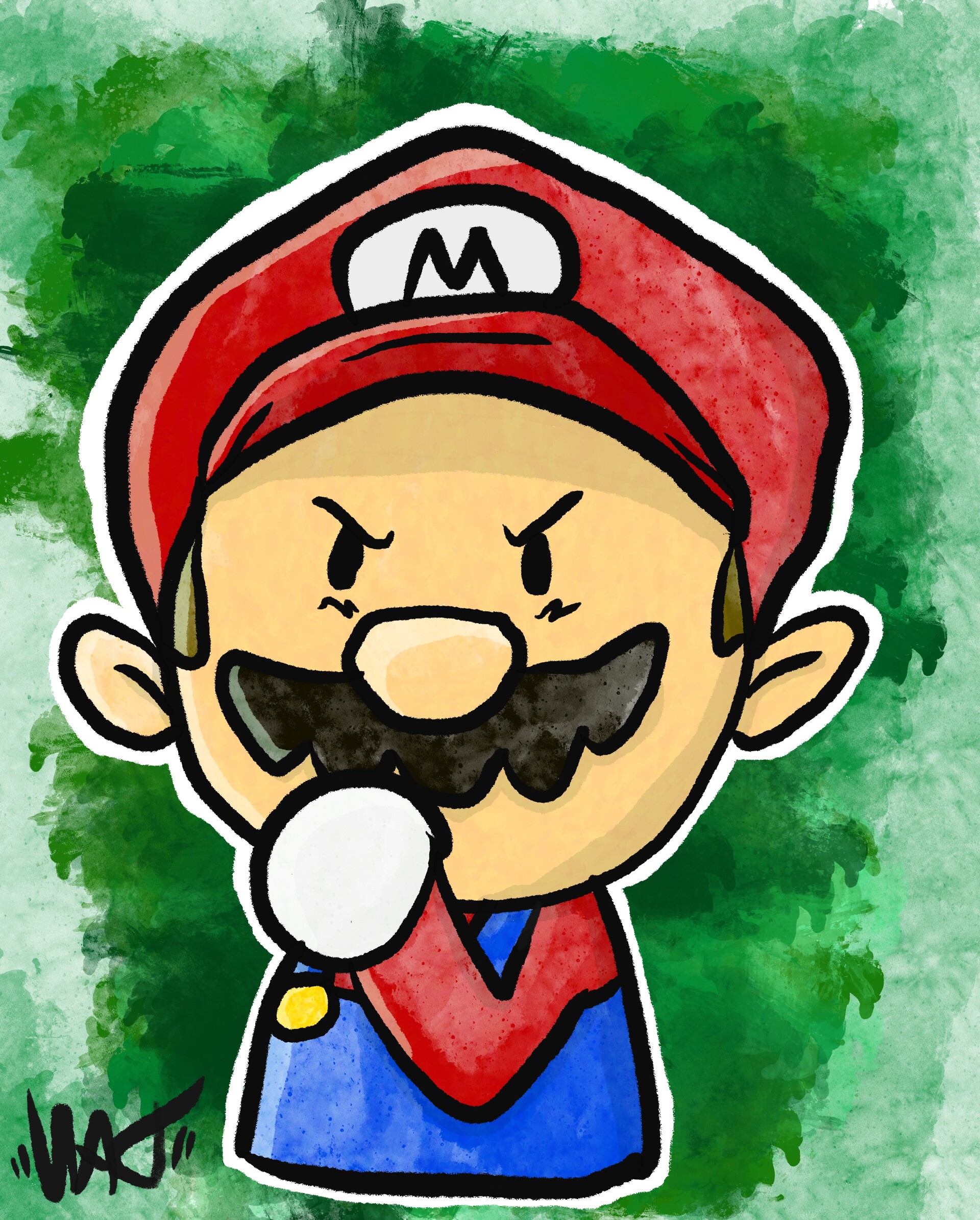 how to draw chibi mario