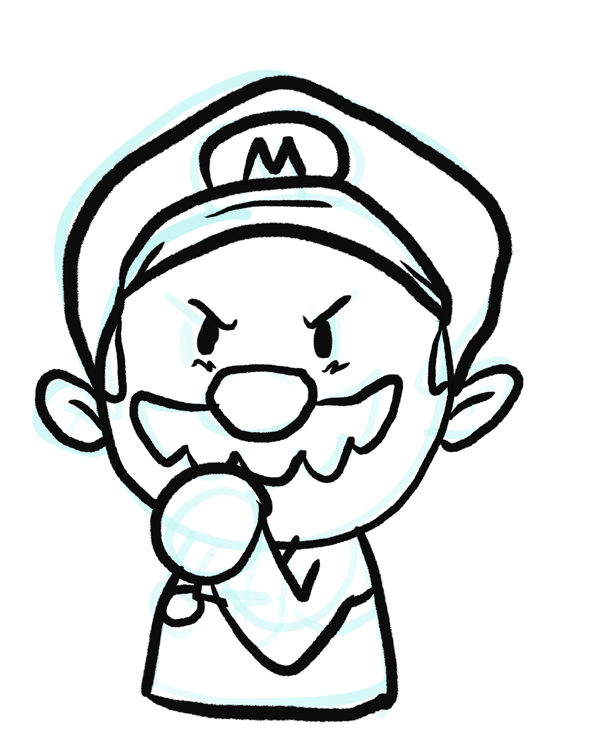 how to draw chibi mario