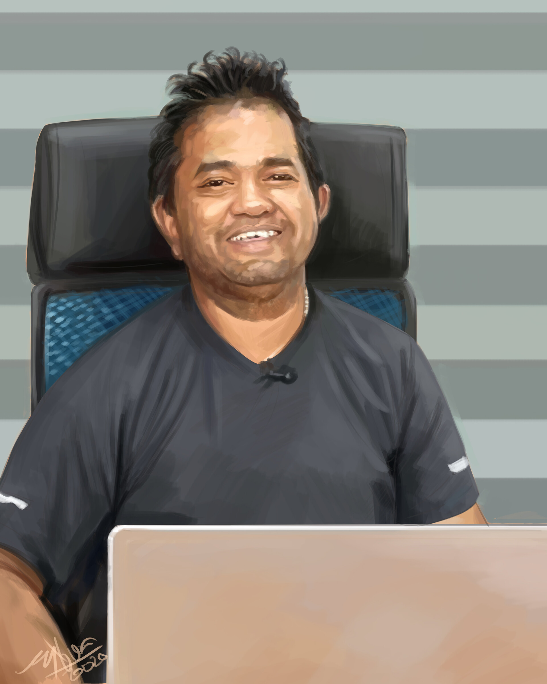 ArtStation - Portrait of Krishantha Dinesh