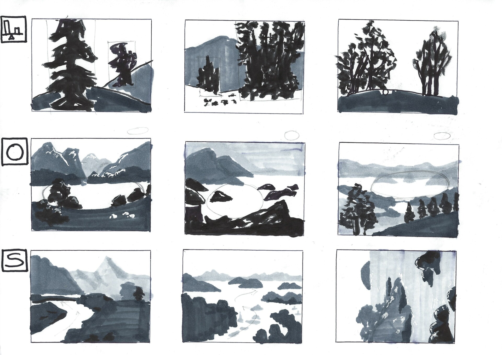 ArtStation - Notan: Practice (3 values)