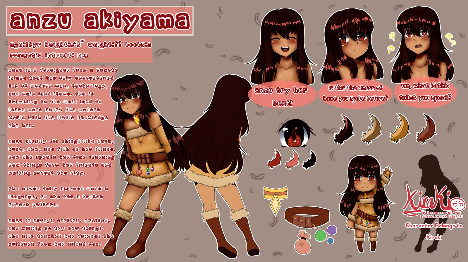 Goddess Kiraki - Anzu Akiyama | Reference Sheet