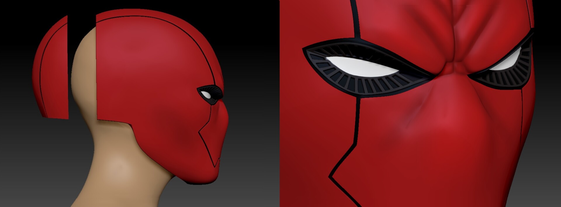 Red Hood Helmet Cosplay