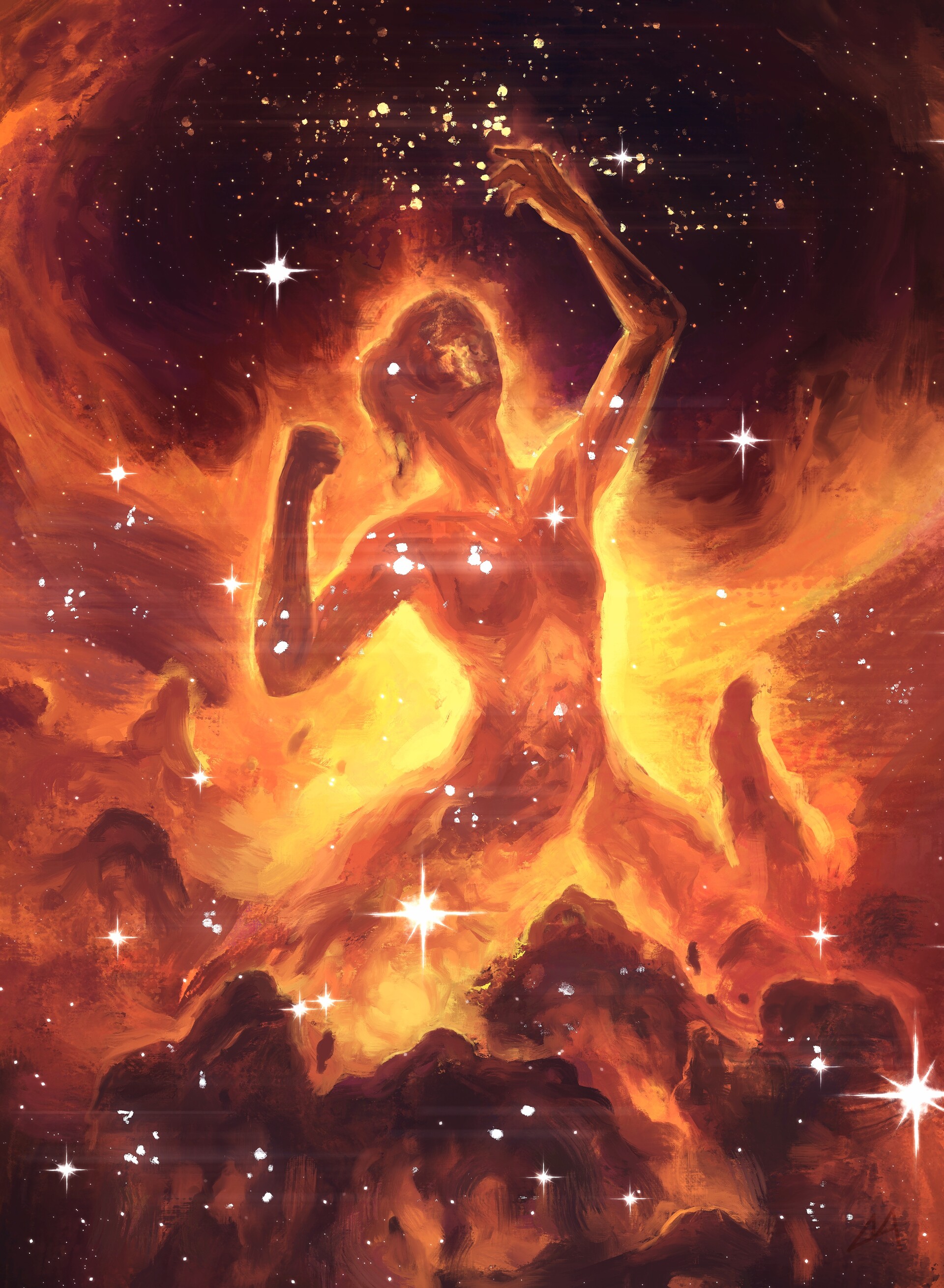 ArtStation - Nebula Goddess