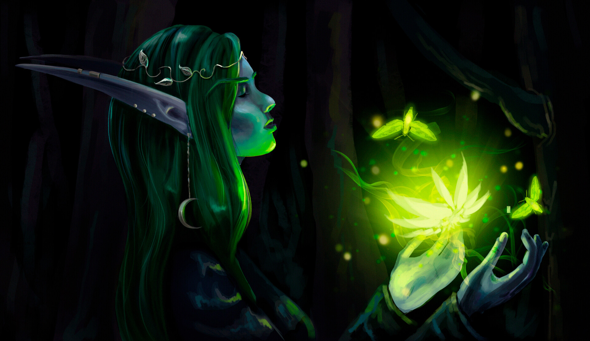 ArtStation - Night elf fanart