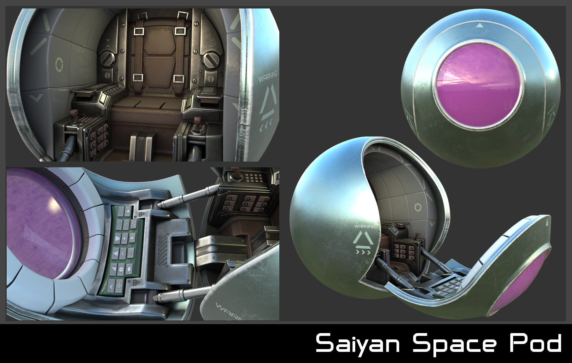 Saiyan Space Pod Sprite